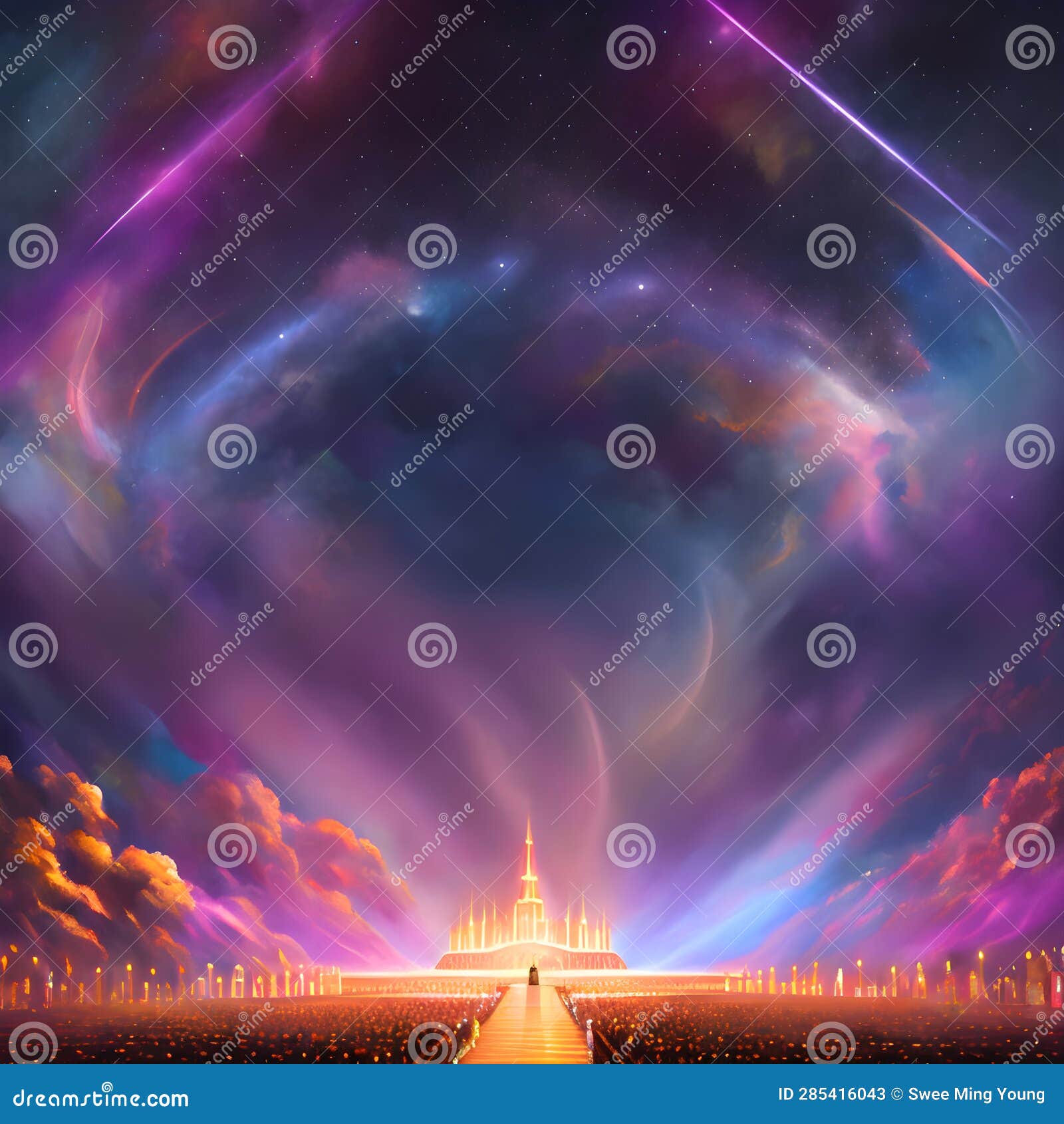 Imaginary Surrealistic Image of the Divine Heaven Where All Men Will ...