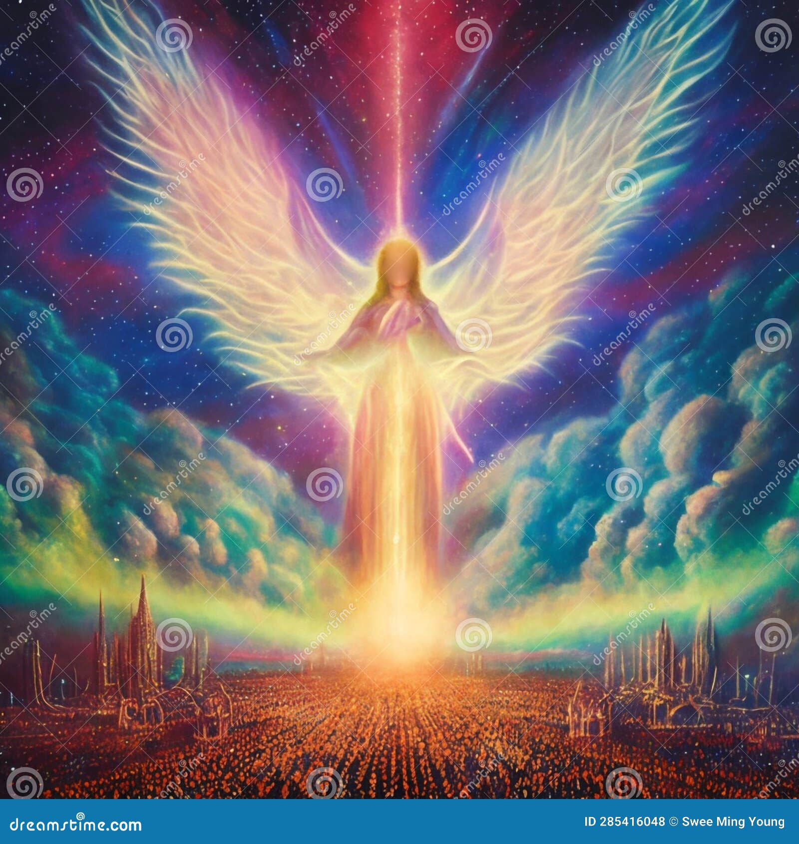 Imaginary Surrealistic Image of the Divine Heaven Where All Men Will ...