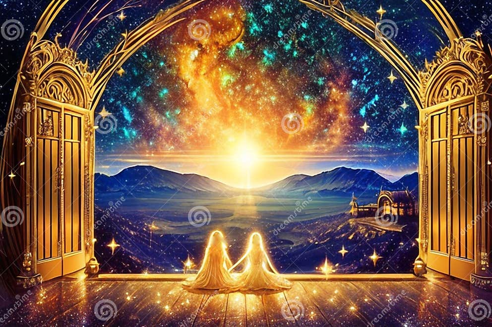 Imaginary Surrealistic Image of the Divine Heaven Where All Men Will ...