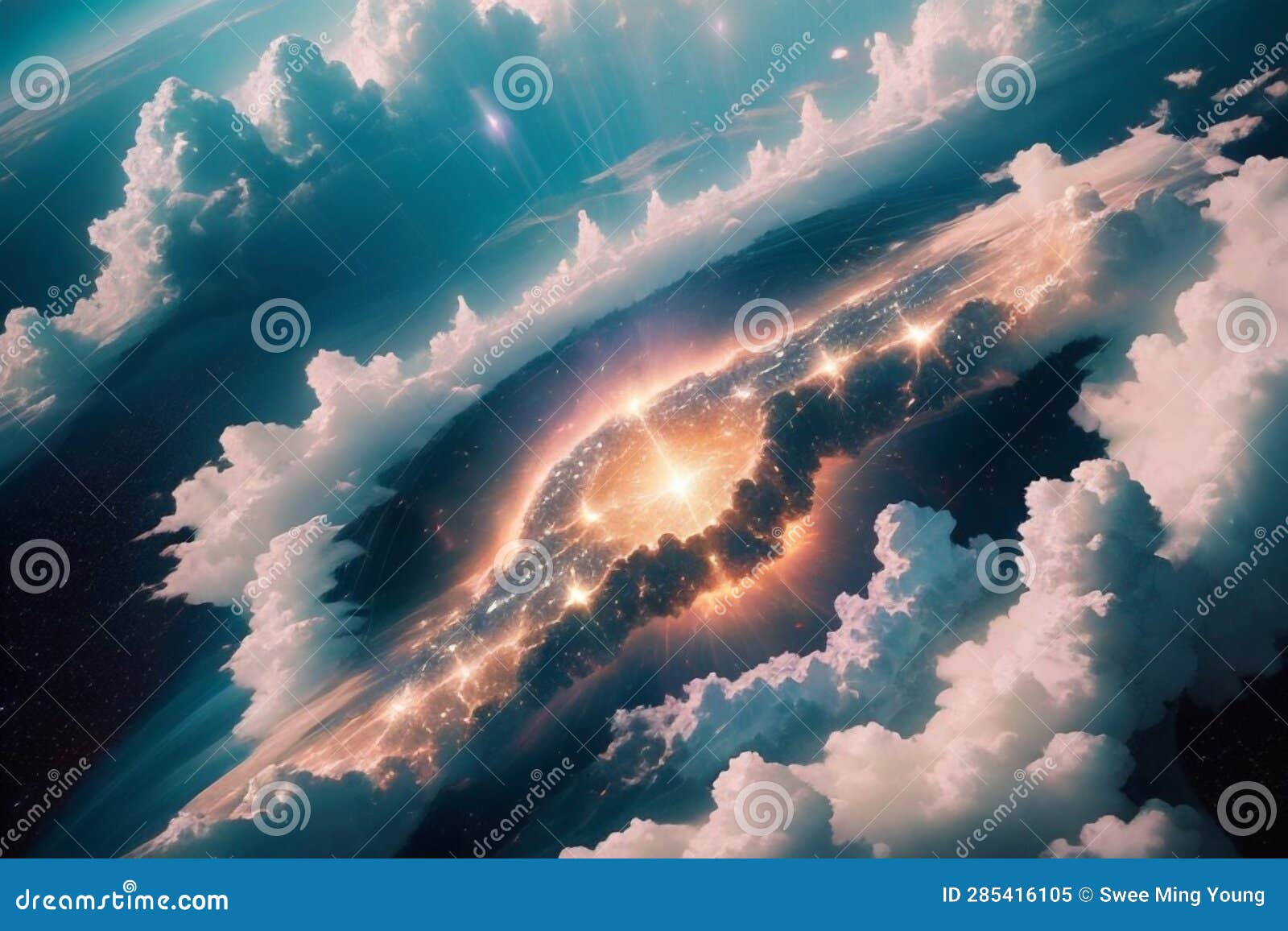 Imaginary Surrealistic Image of the Divine Heaven Where All Men Will ...