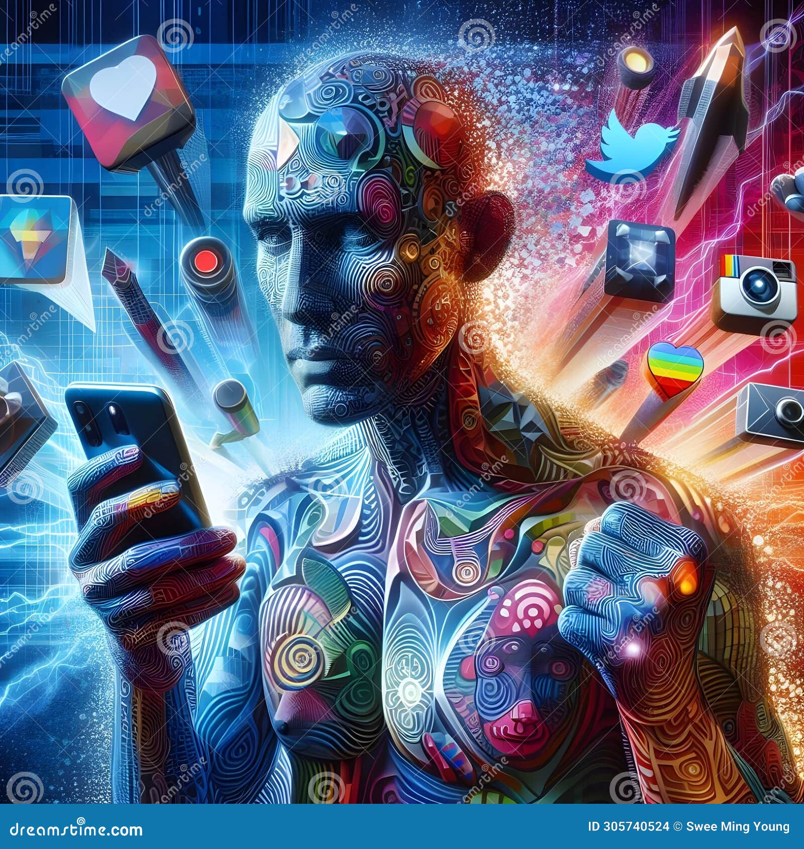 Image of How the Effect Social Media Has on Humans. Stock Illustration ... Image of How the Effect Social Media Has on Humans. Stock Illustration ...