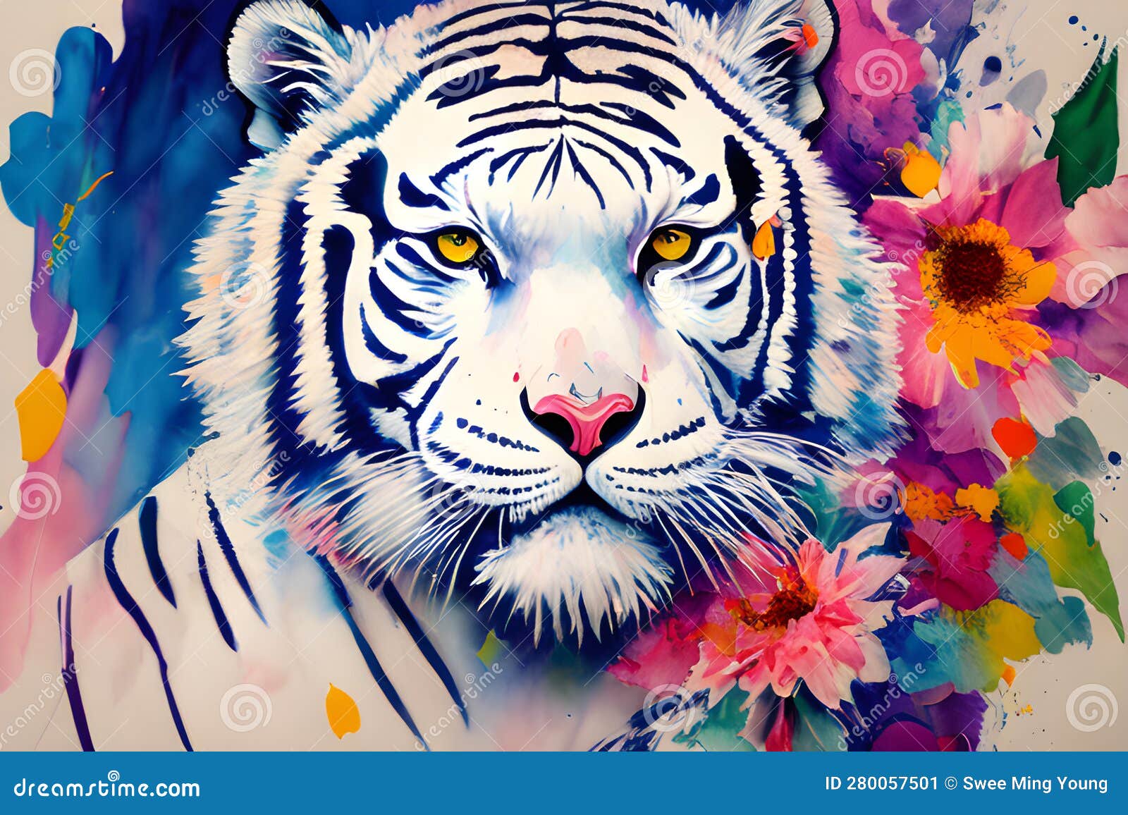 Ukiyo E Style Geisha Under Sakura Cartoon Vector | CartoonDealer.com ...