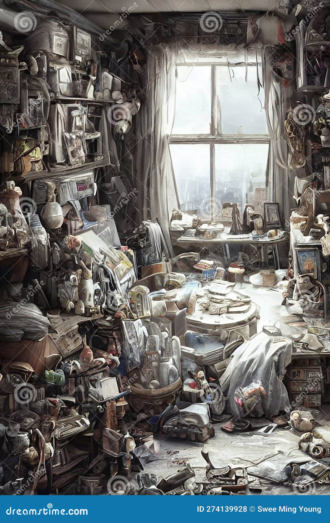 Image of Various Messiest Bedroom Fully Filled with All Kind of ...
