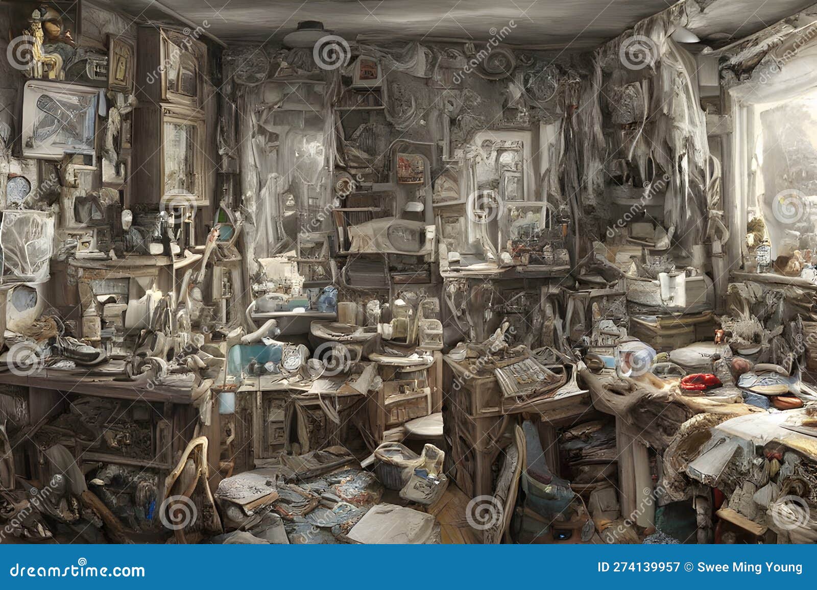 Image of Various Messiest Bedroom Fully Filled with All Kind of ...