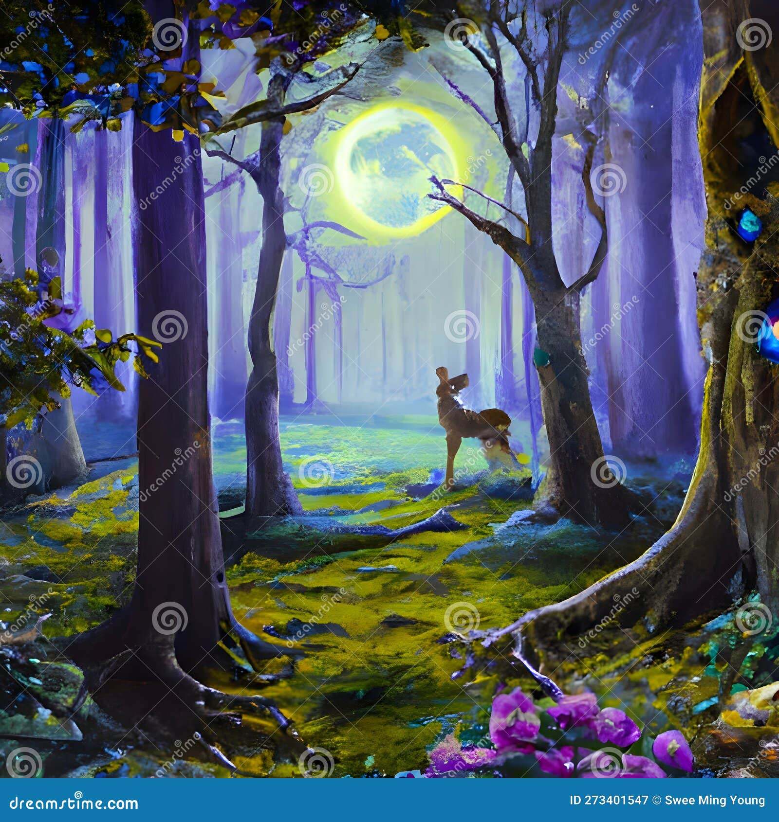 Image of the a Vivid Illustration of a Mysterious Shadow Creature ...