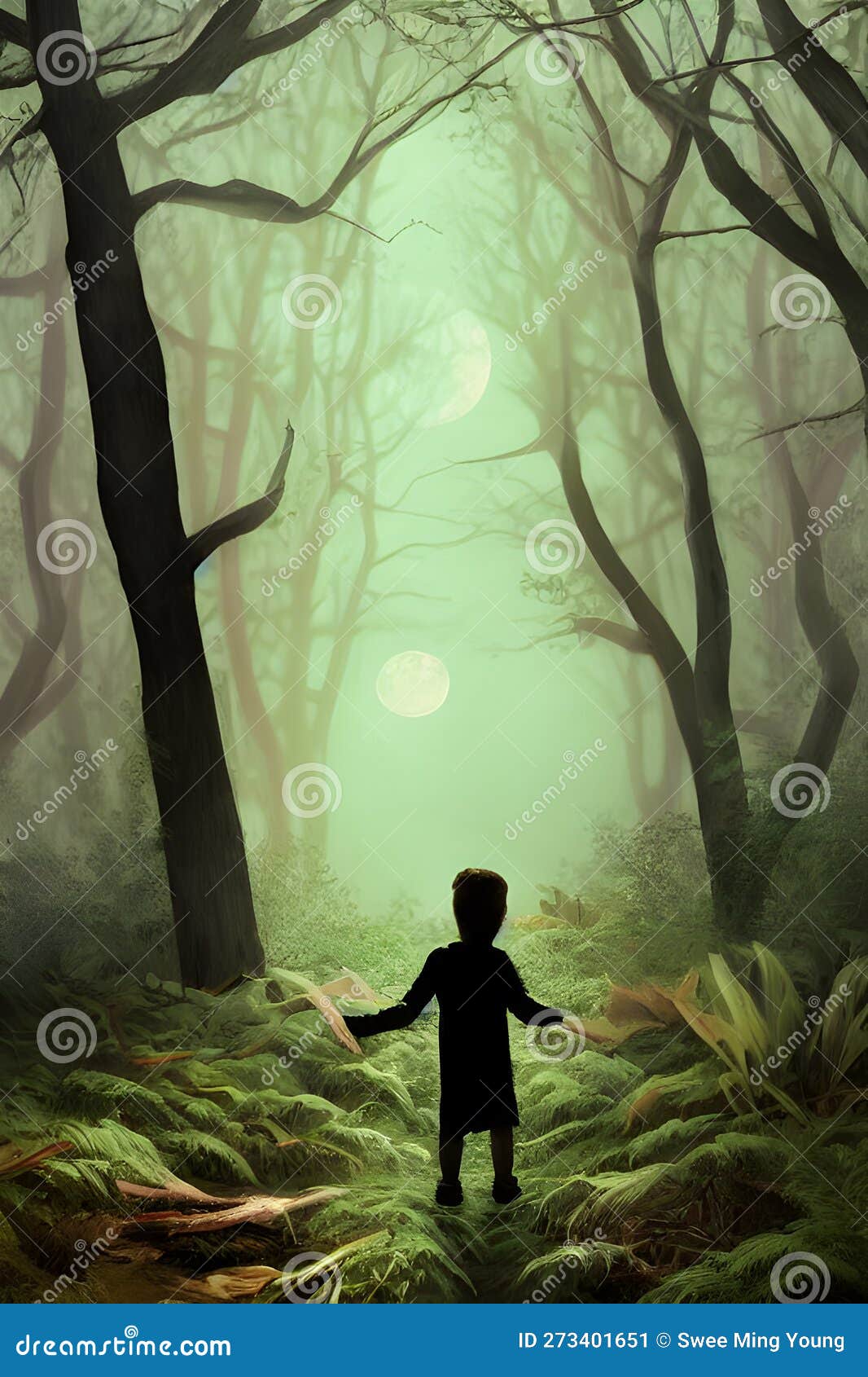 Image of the a Vivid Illustration of a Mysterious Shadow Creature ...