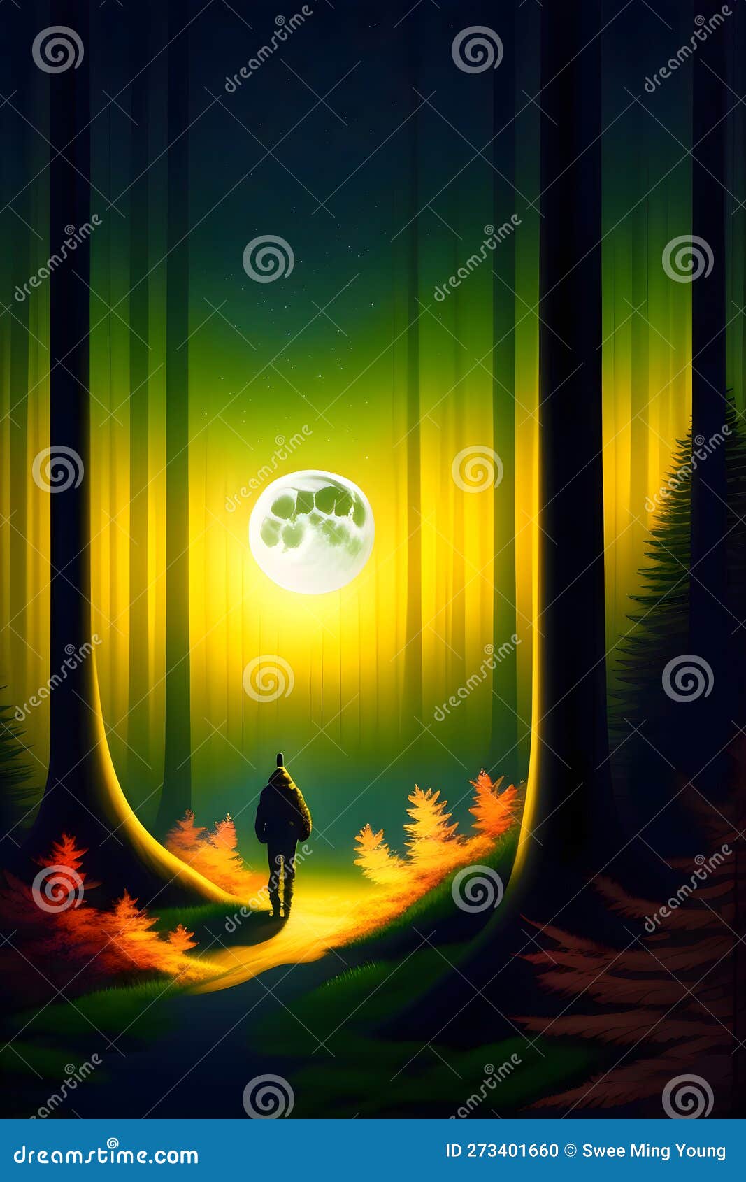 Image of the a Vivid Illustration of a Mysterious Shadow Creature ...