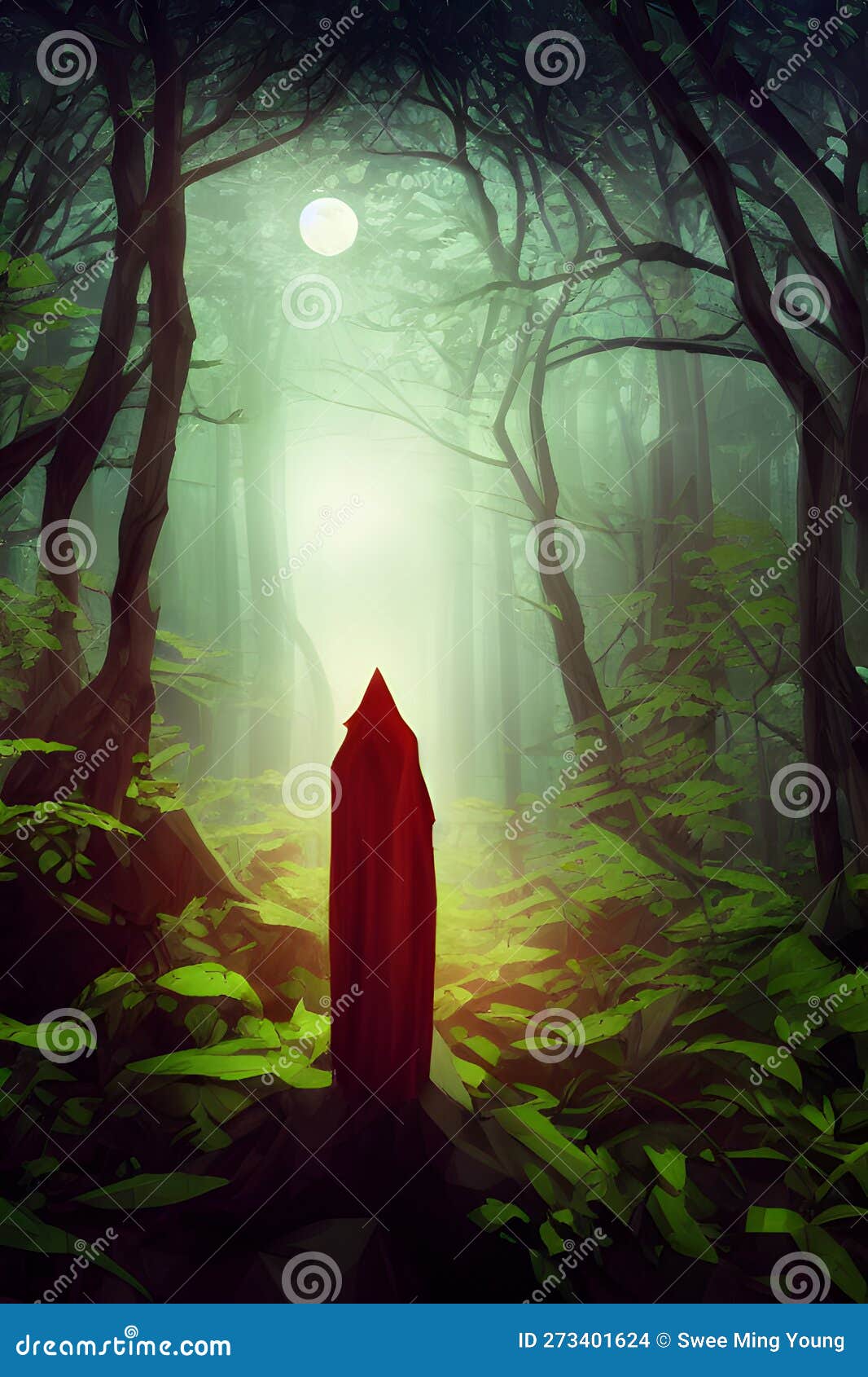 Image of the a Vivid Illustration of a Mysterious Shadow Creature ...