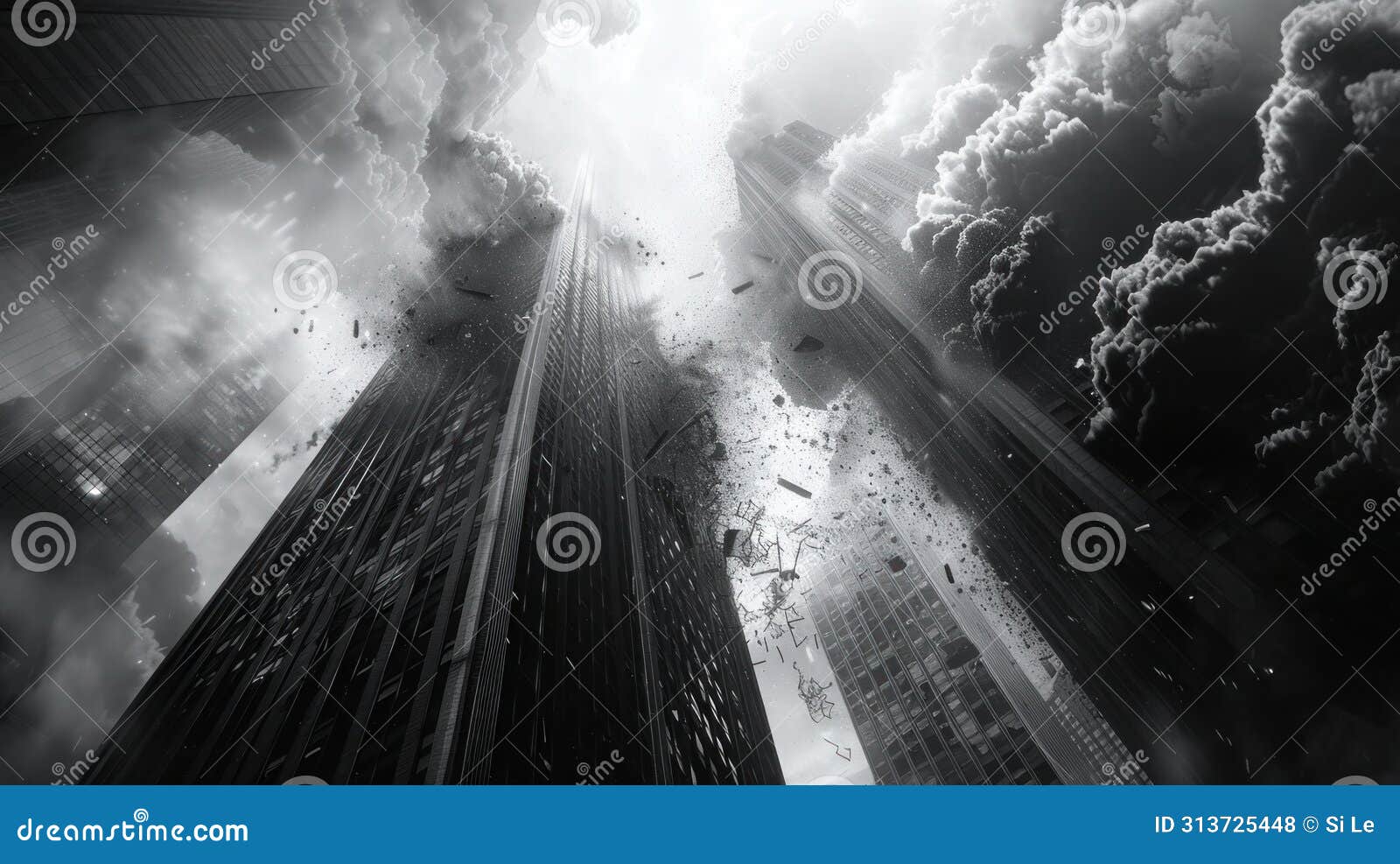 Artificial Intelligence-Generated Simulated Skyscraper Destruction ...