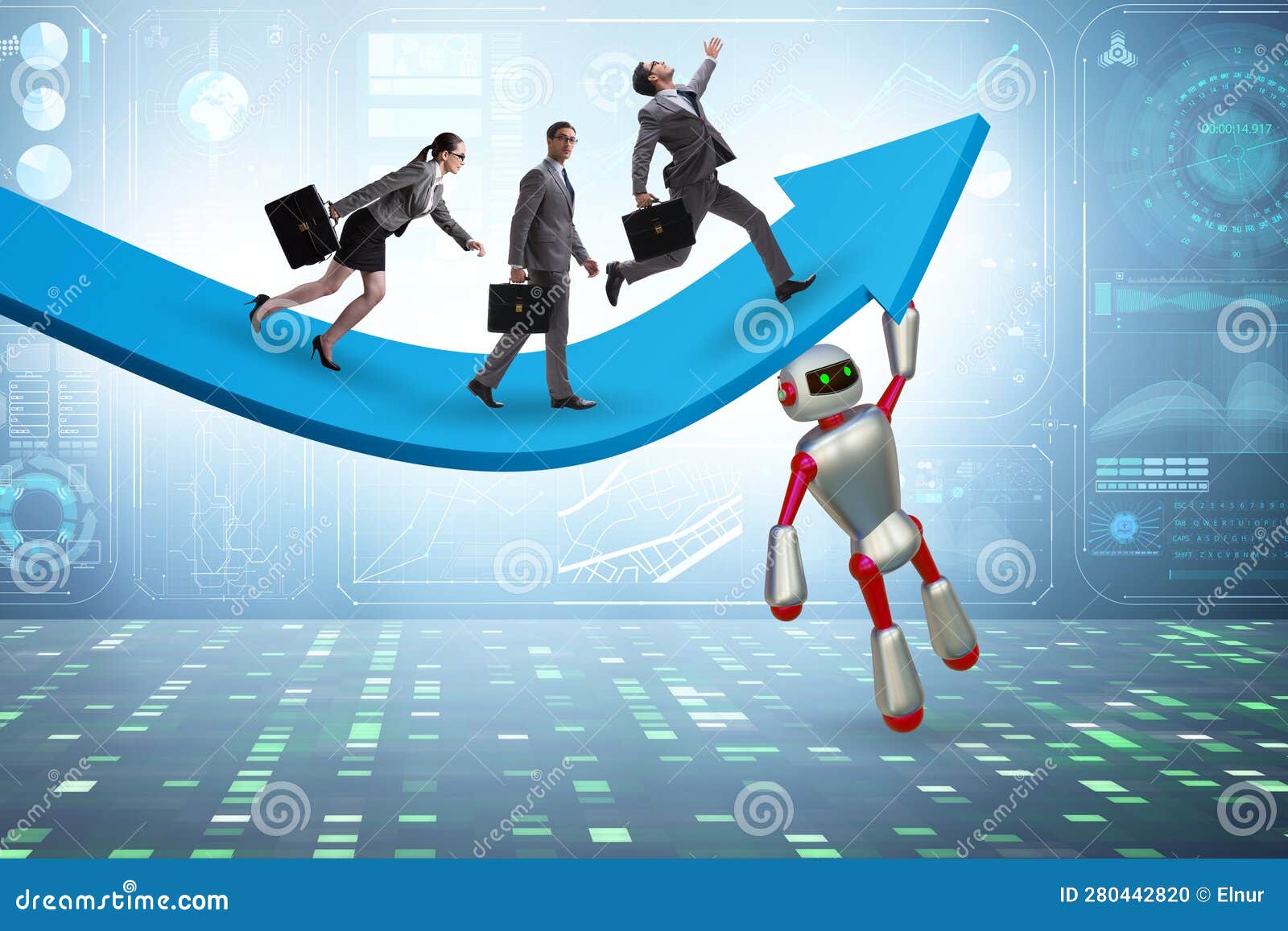 Artificial Intelligence Helping Support Economic Growth Stock Photo ... Artificial Intelligence Helping Support Economic Growth Stock Photo ...