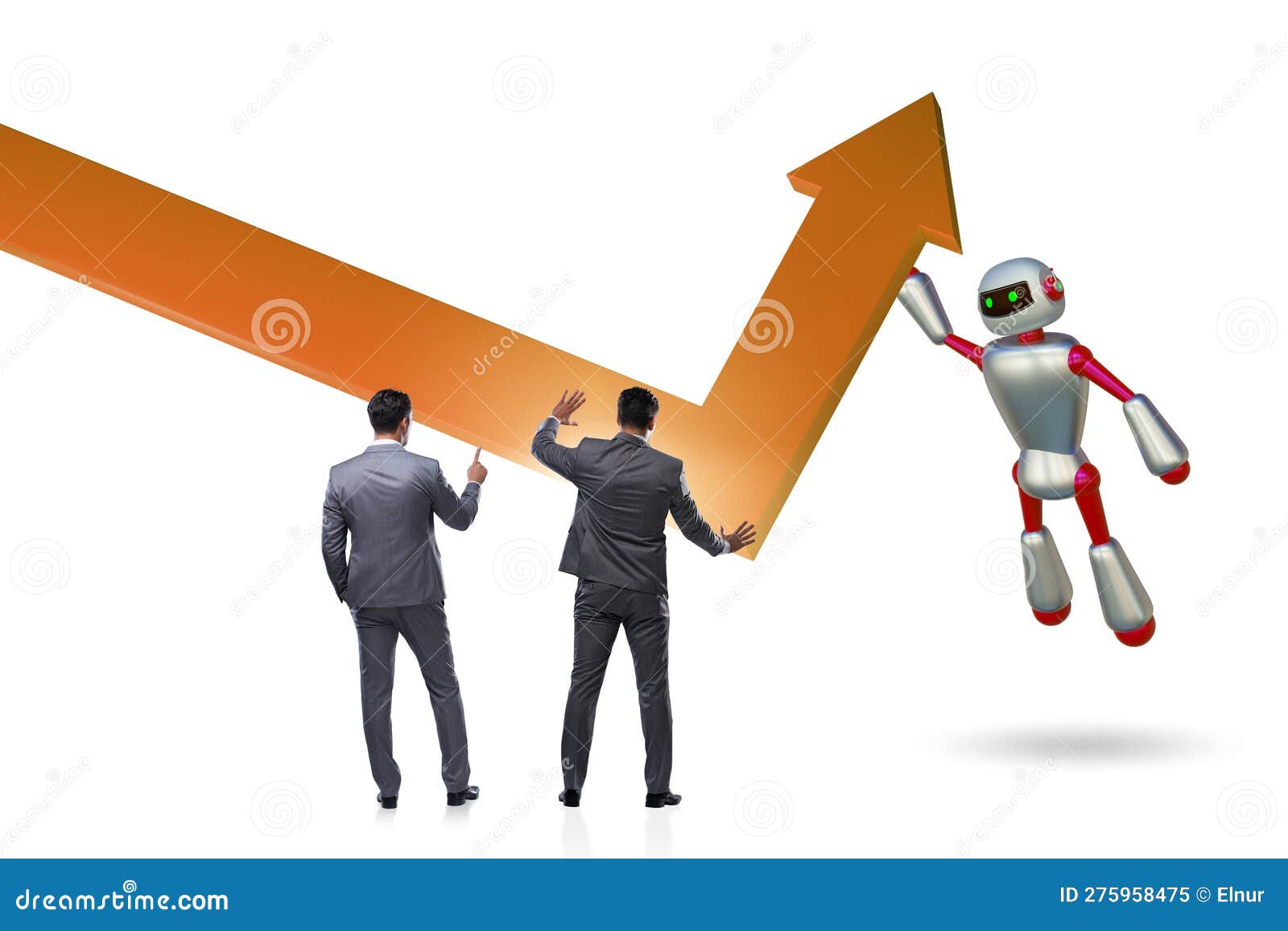 Artificial Intelligence Helping Support Economic Growth Stock Image ...