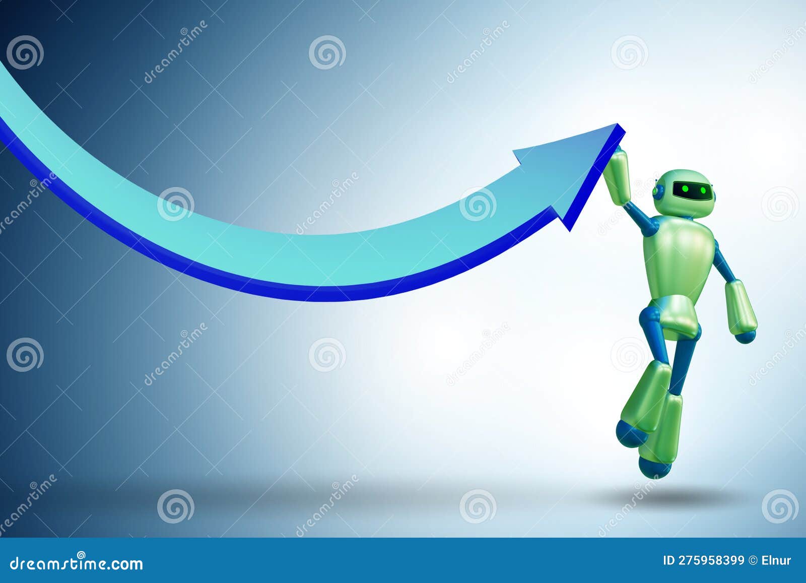 Artificial Intelligence Helping Support Economic Growth - 3d Rendering ... Artificial Intelligence Helping Support Economic Growth - 3d Rendering ...