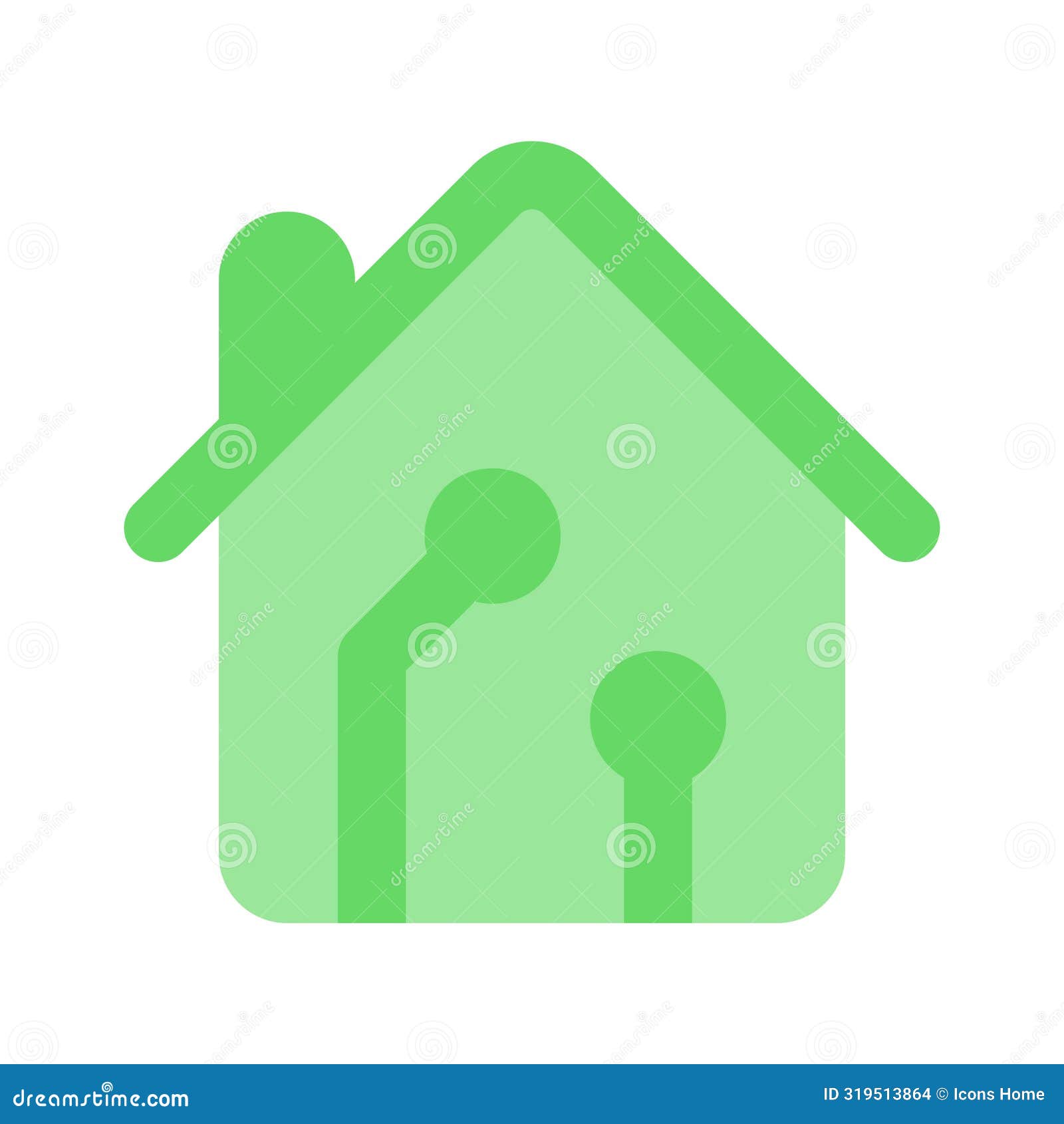 Artificial Intelligence Home Vector Design in Unique Style Stock Vector ...