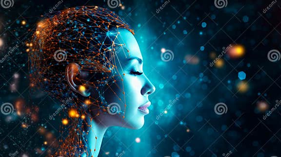 Artificial Intelligence, a Humanoid Cyber Human with a Neural Network ...