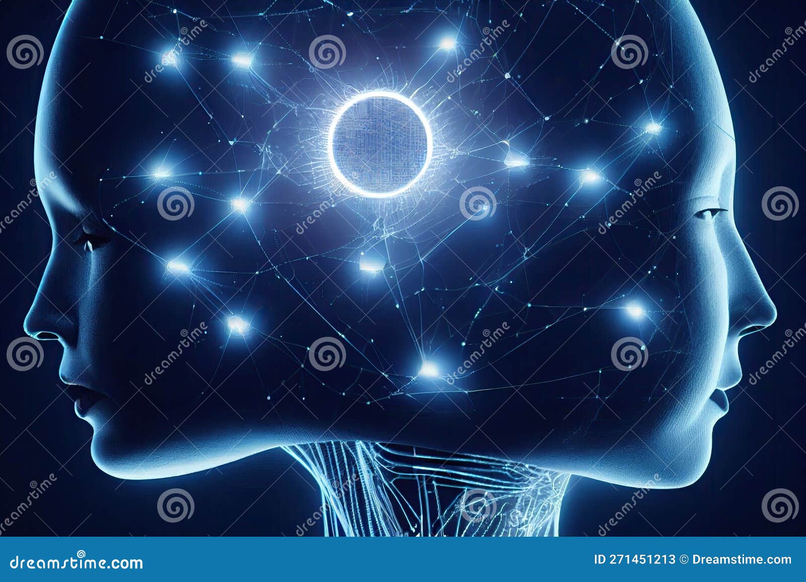 Artificial Intelligence in Humanoid Head with Neural Network Thinks. AI ...