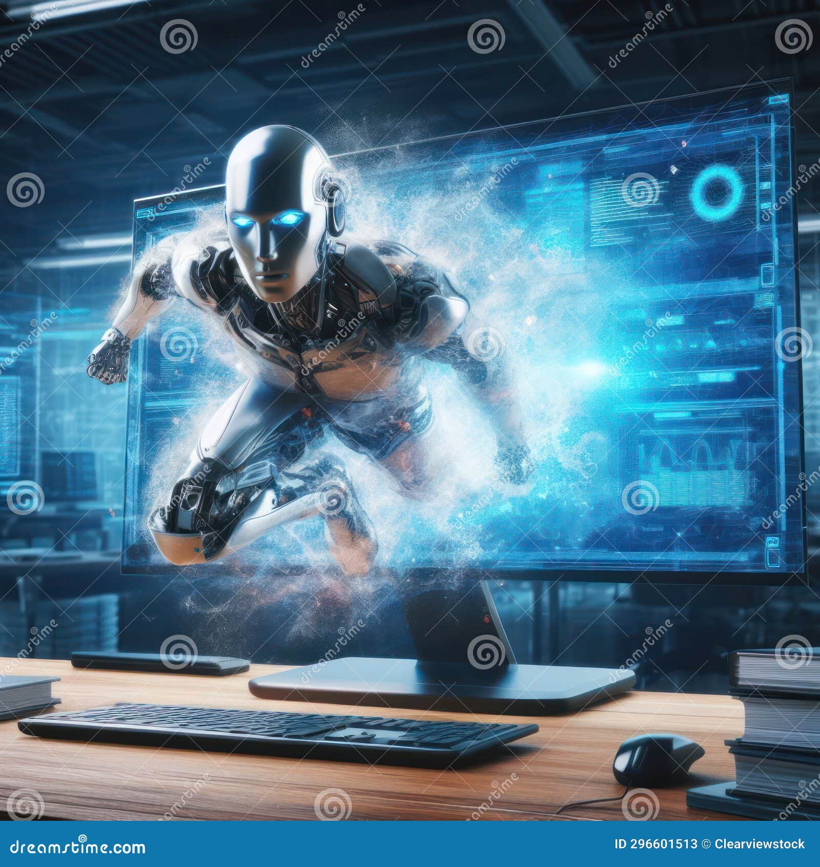 Robot Breaking Cost With A Fist. Reduction Concept. Flat Cartoon Vector ...