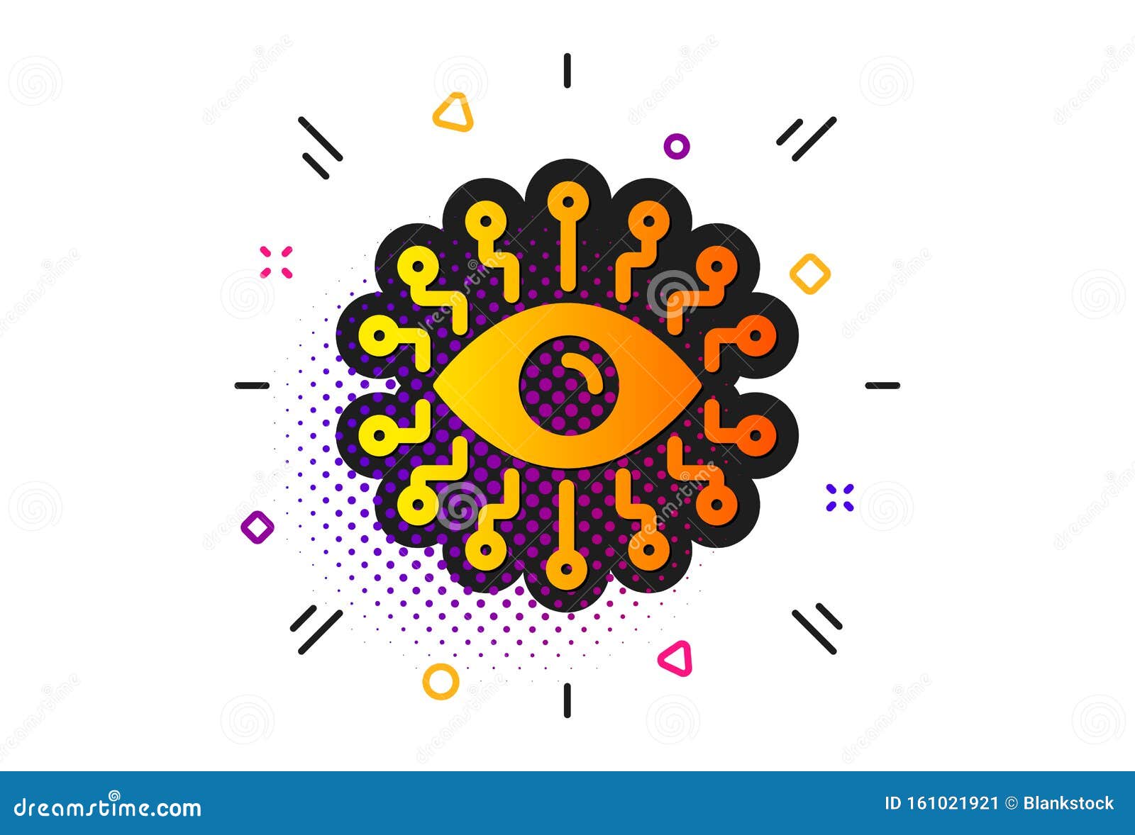 Artificial Intelligence Icon. All-seeing Eye Sign. Vector Stock Vector ...