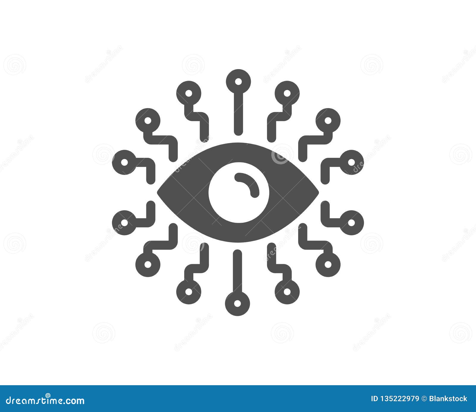 Artificial Intelligence Icon. All-seeing Eye Sign. Vector Stock Vector ...
