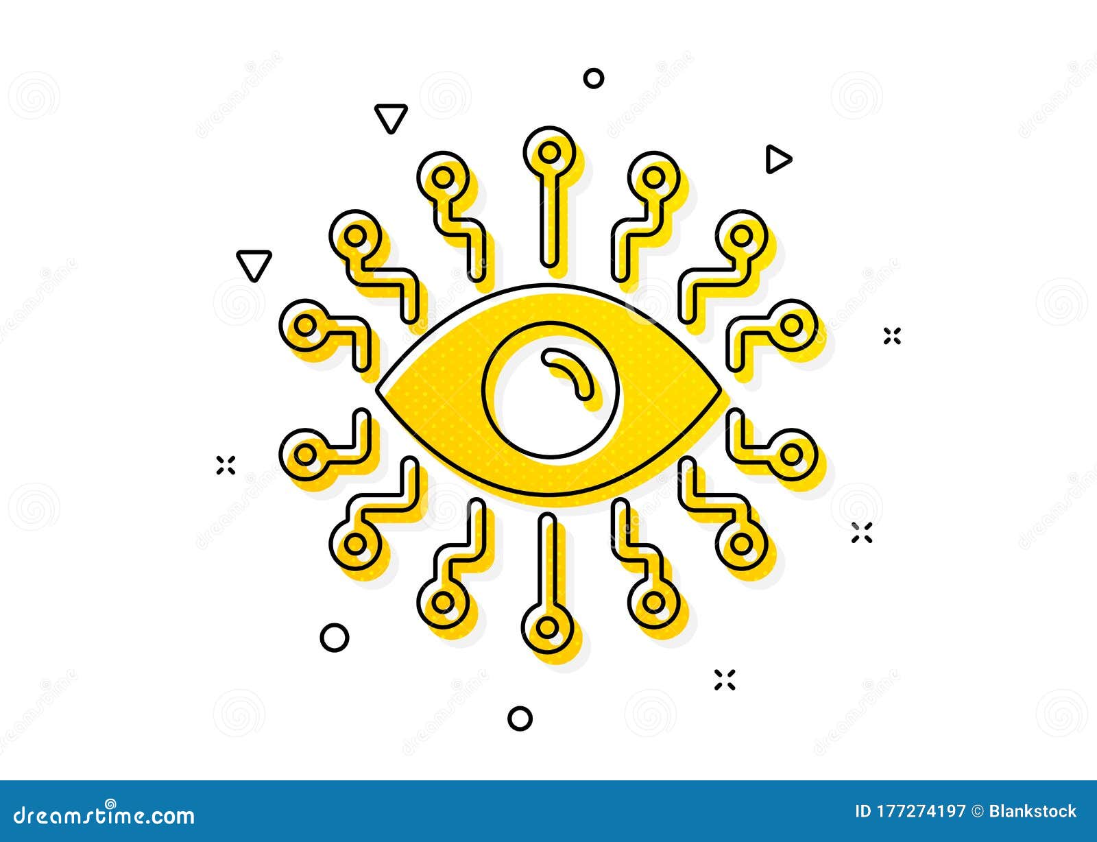 Artificial Intelligence Icon. All-seeing Eye Sign. Vector Stock Vector ...