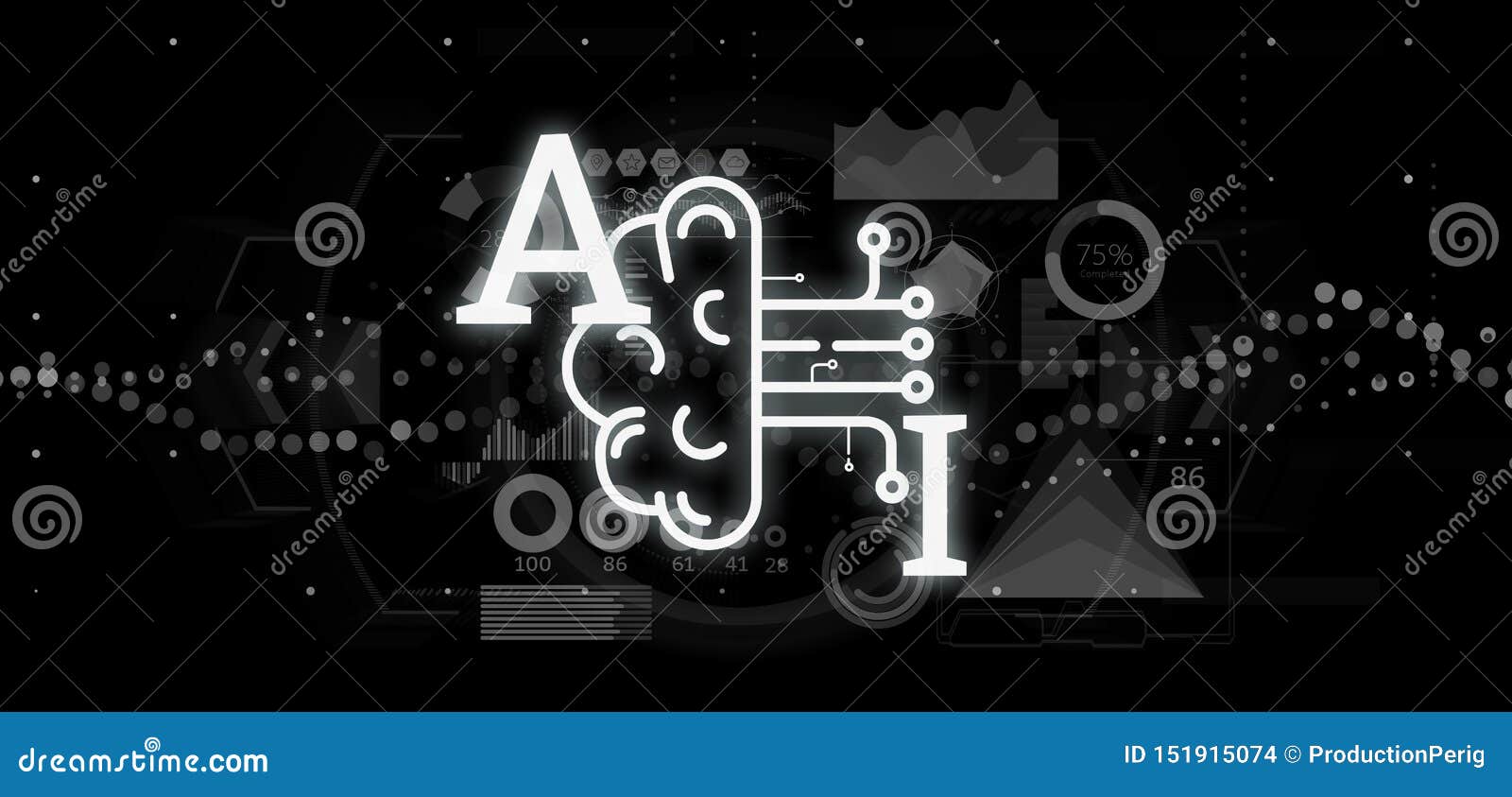 Half A Brain One Line Art. Continuous Line Drawing Of Human, Internal ...