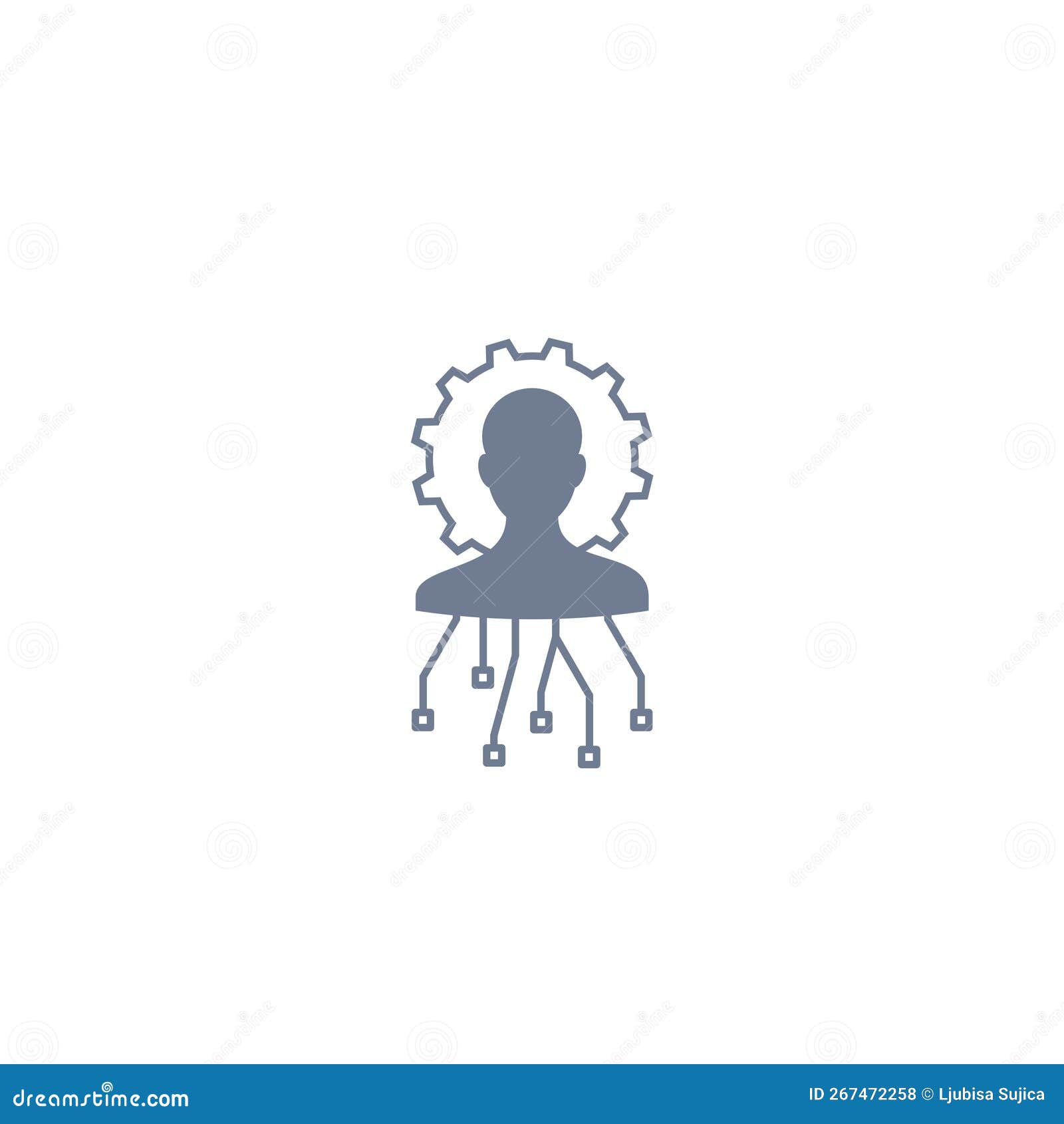 Artificial Intelligence Icon Logo Isolated on White Background Stock ...