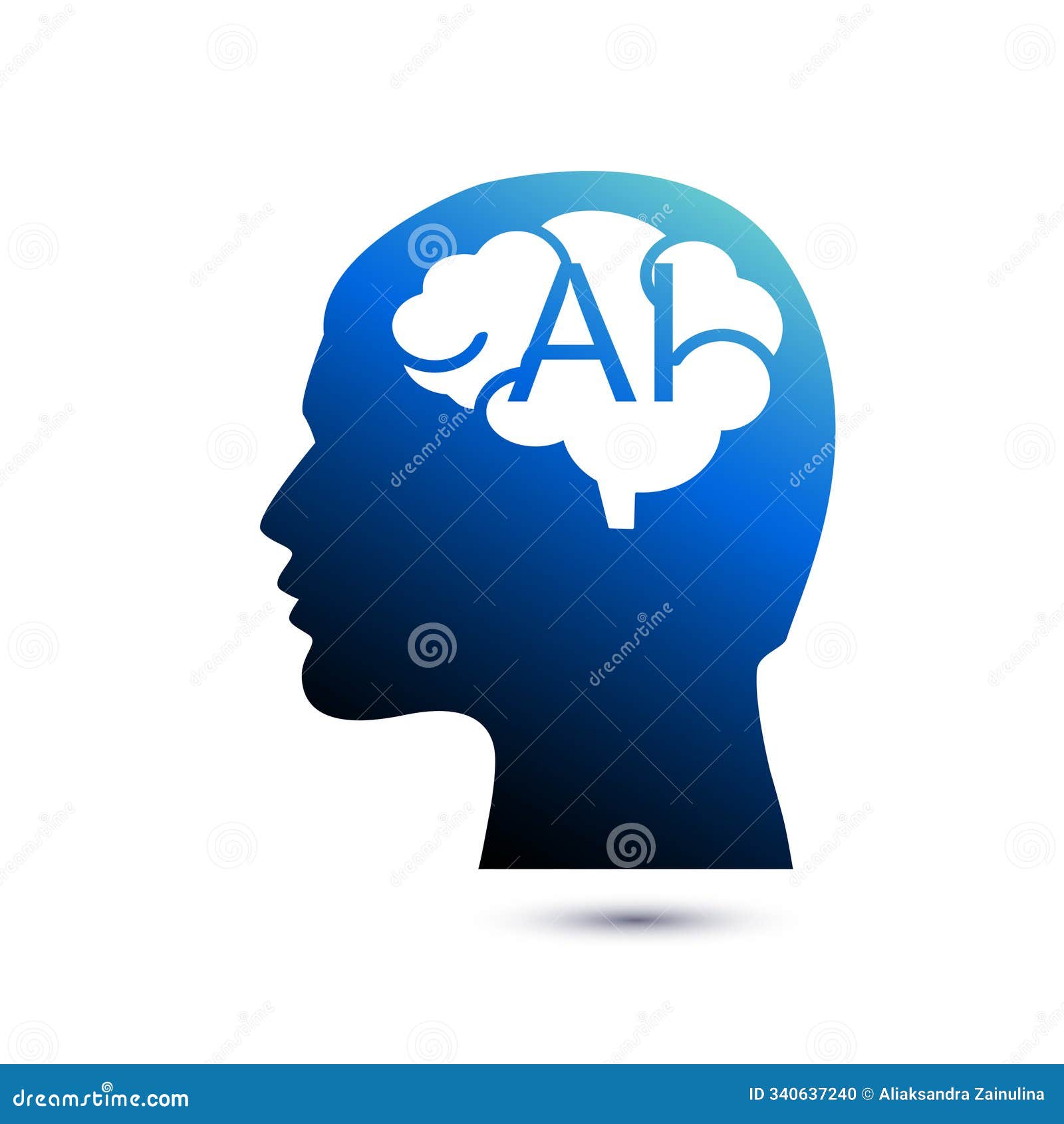 Artificial Intelligence Icon Stock Illustration - Illustration of ...