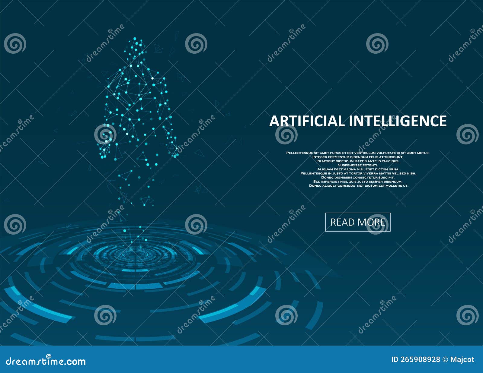 Artificial Intelligence Illustration Stock Vector - Illustration of ...