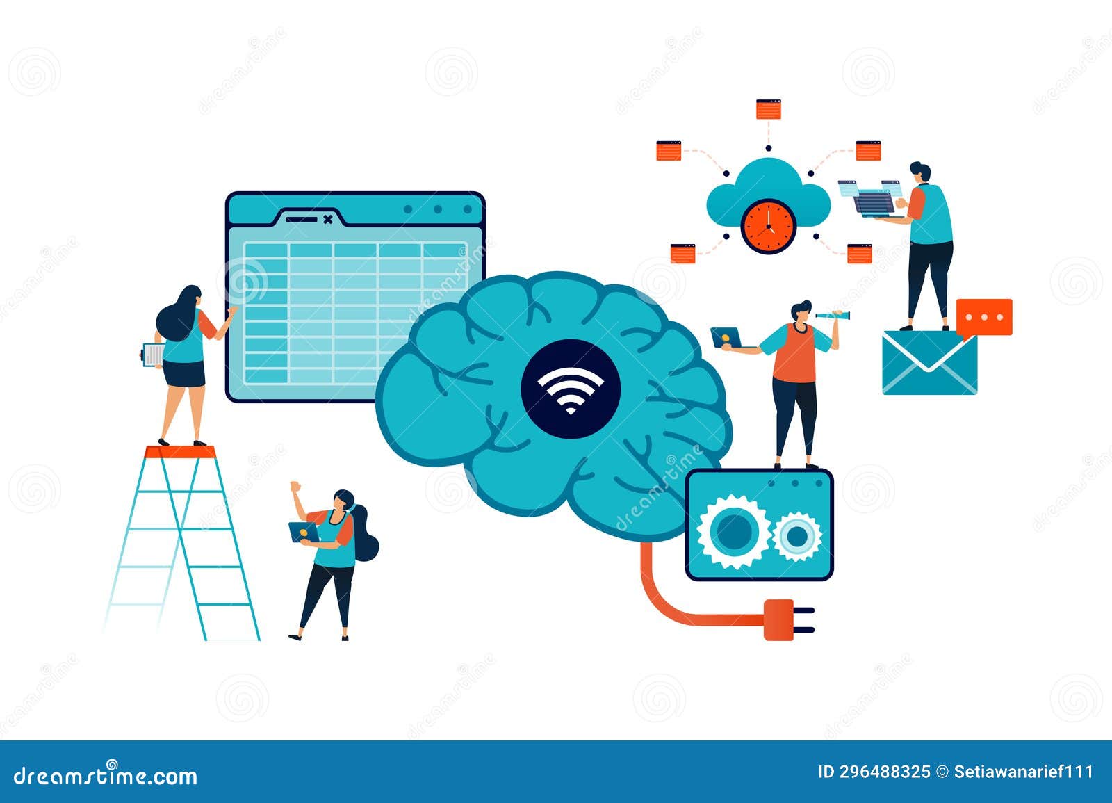 Artificial Intelligence Illustration Of Explain And Analyze Accounting ... Artificial Intelligence Illustration Of Explain And Analyze Accounting ...
