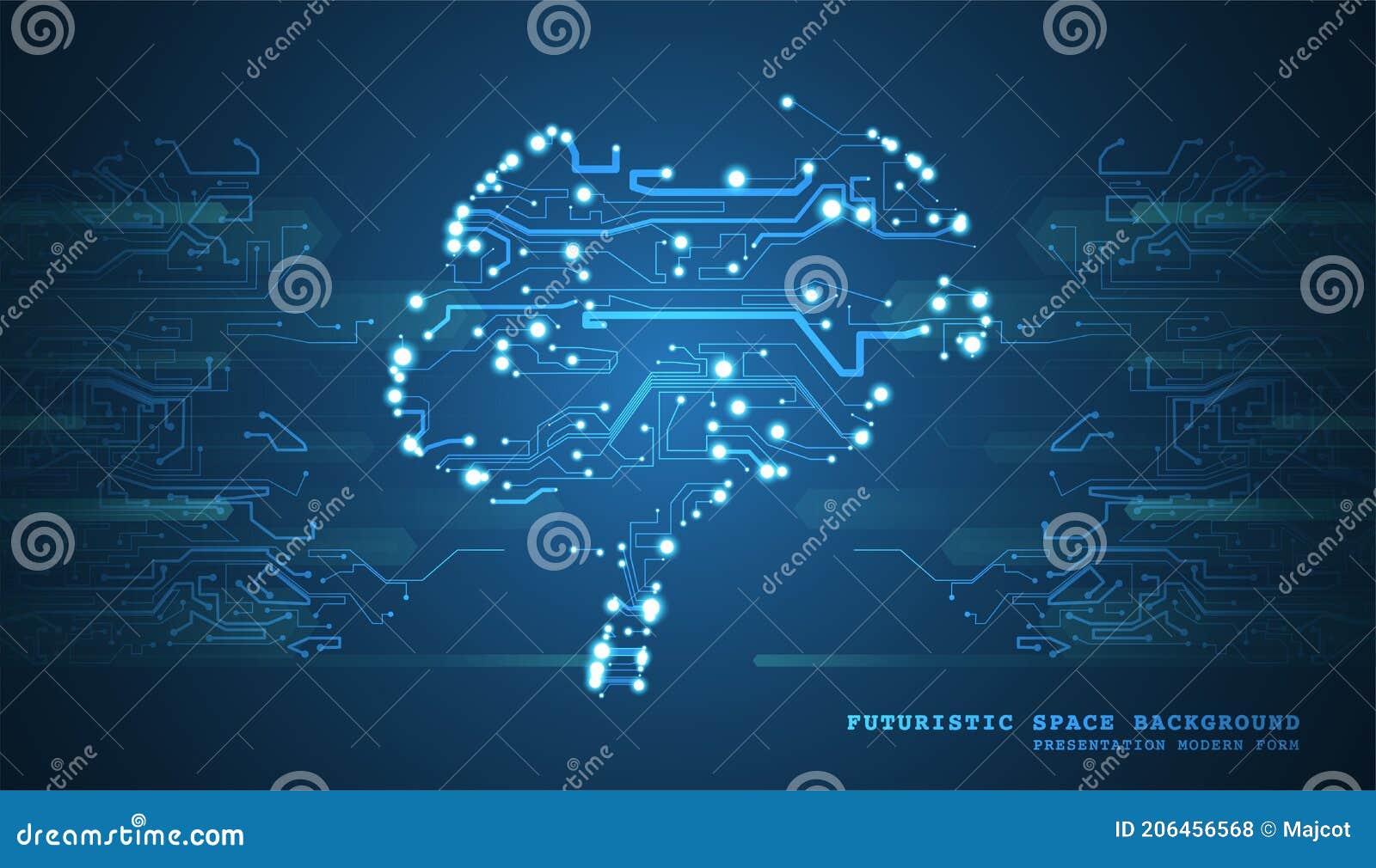 Artificial Intelligence Illustration Stock Vector - Illustration of ...