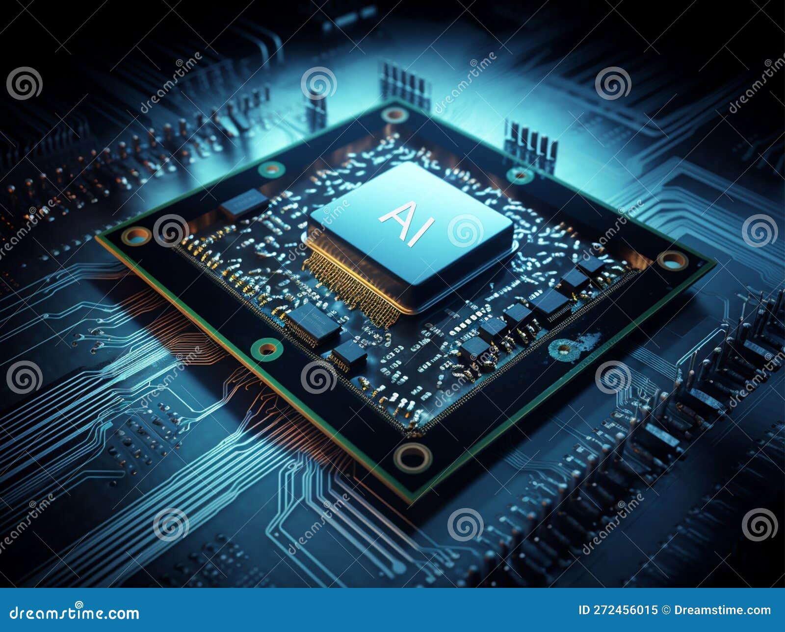 Artificial Intelligence in Motherboard, Mainboard Circuit Board ...