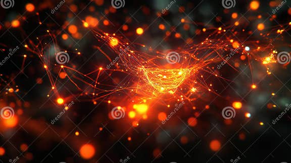 Artificial Intelligence Interface Visualized As a Glowing Neural ... Artificial Intelligence Interface Visualized As a Glowing Neural ...