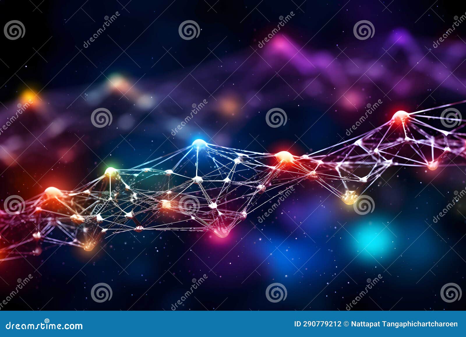 Artificial Intelligence Internet Networking Concept, Generated AI Stock ...