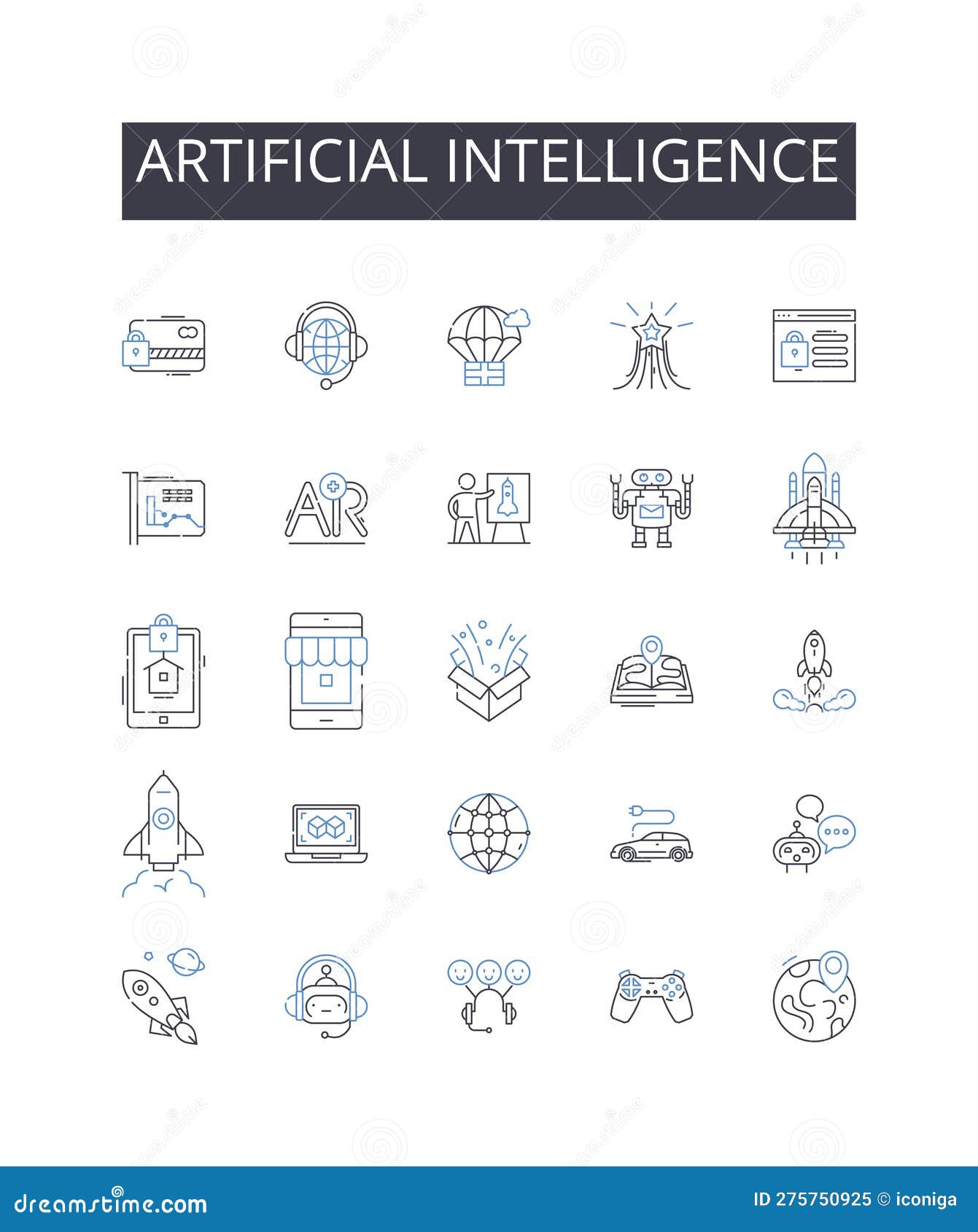Artificial Intelligence Line Icons Collection. Machine Learning ... Artificial Intelligence Line Icons Collection. Machine Learning ...