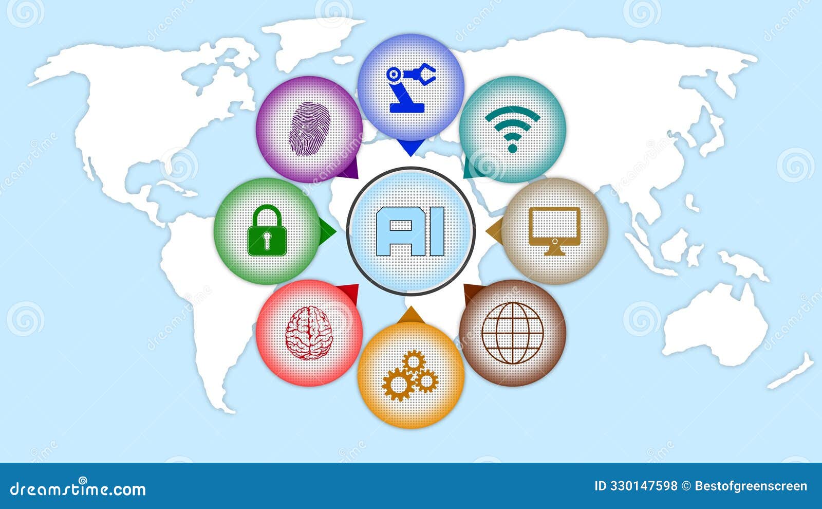 Artificial Intelligence Logo - AI Symbol and Icon Set Infographic ...