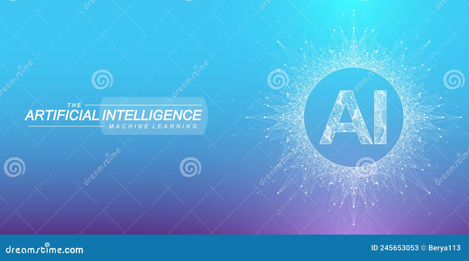 Artificial Intelligence Logo. Machine Learning Concept. Digital Brain ...