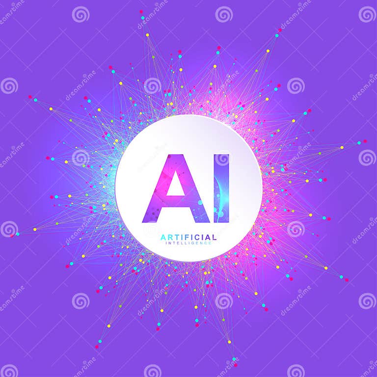 Artificial Intelligence Logo. Artificial Intelligence and Machine Learning Concept. Vector ...