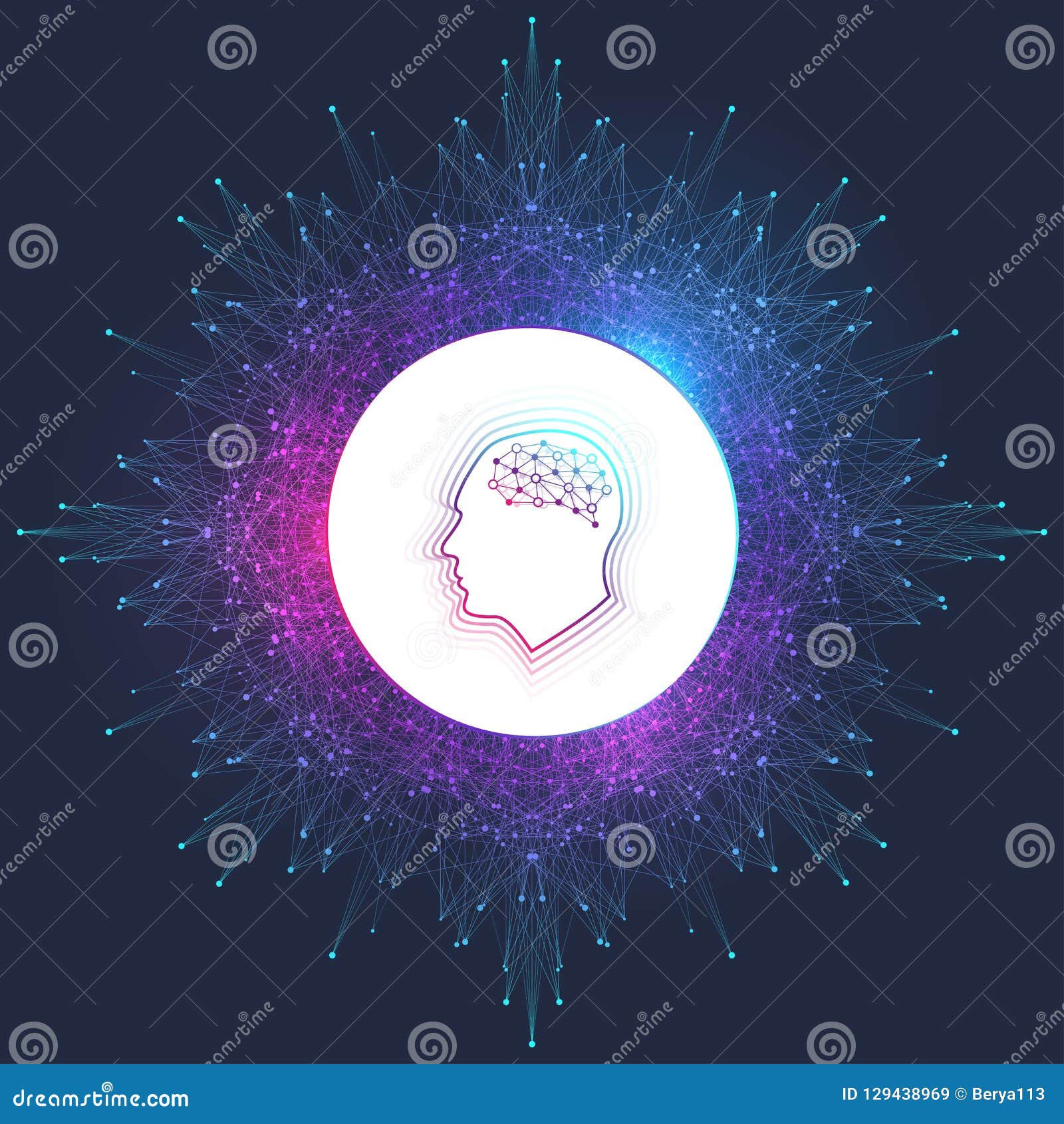 Artificial Intelligence Logo. Artificial Intelligence and Machine ...