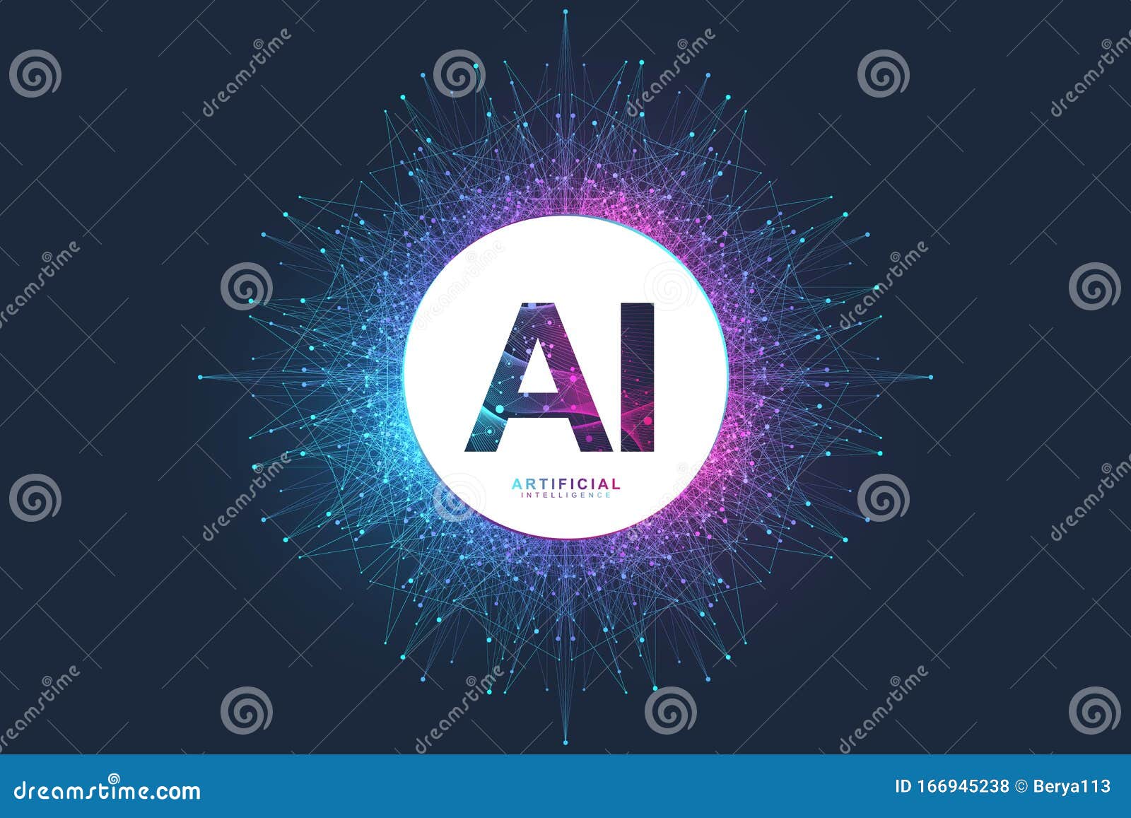 Artificial Intelligence Logo. Artificial Intelligence and Machine ...