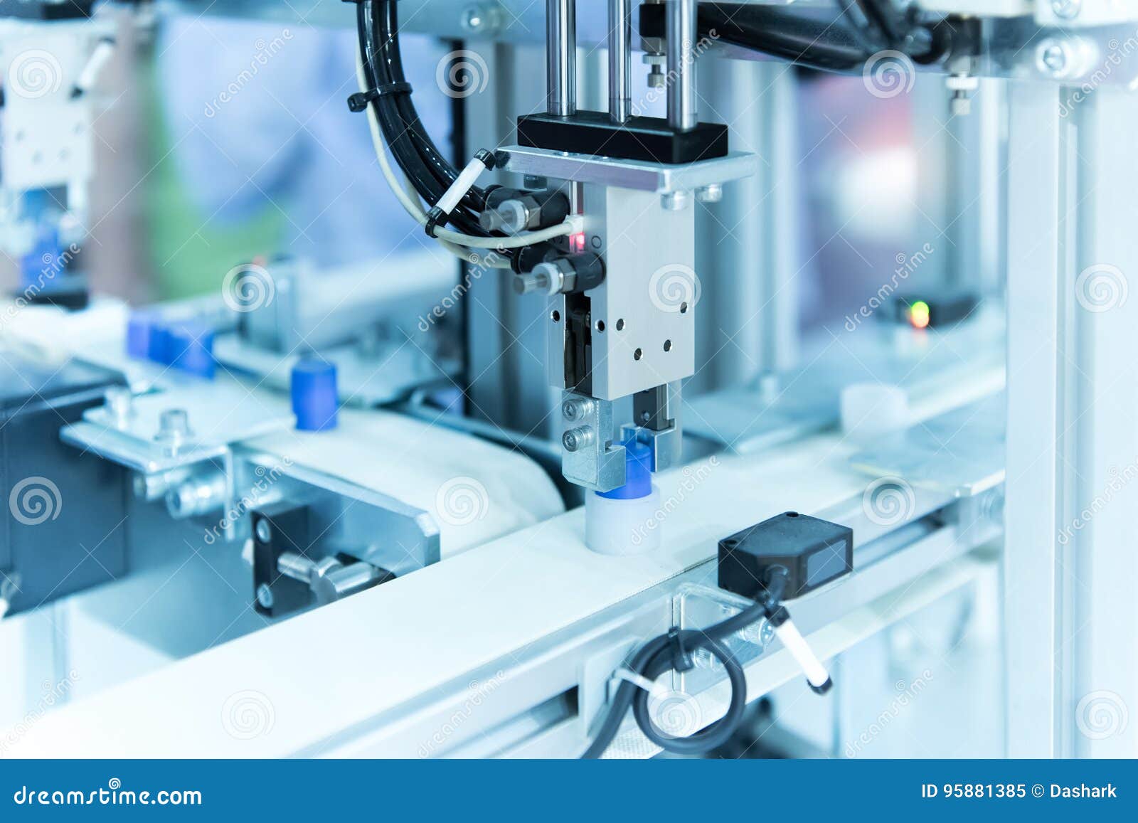 Artificial Intelligence Machine at Manufacture Factor Stock Image ...