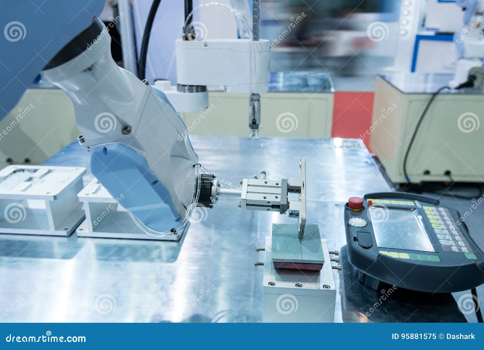 Artificial Intelligence Machine at Manufacture Factor Stock Image ...
