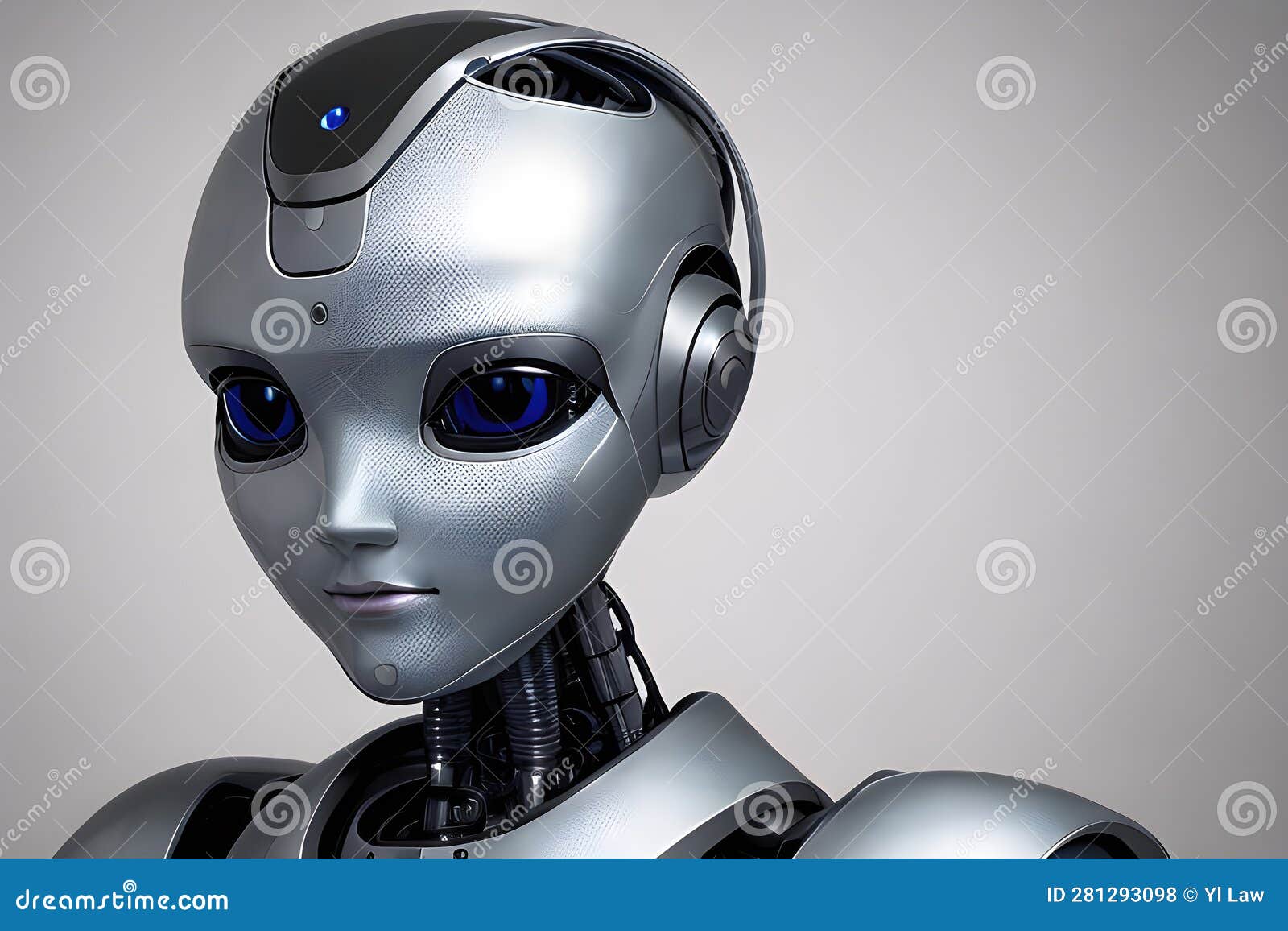 The Artificial Intelligence and Machine Learning Concept, Ai Robot ...