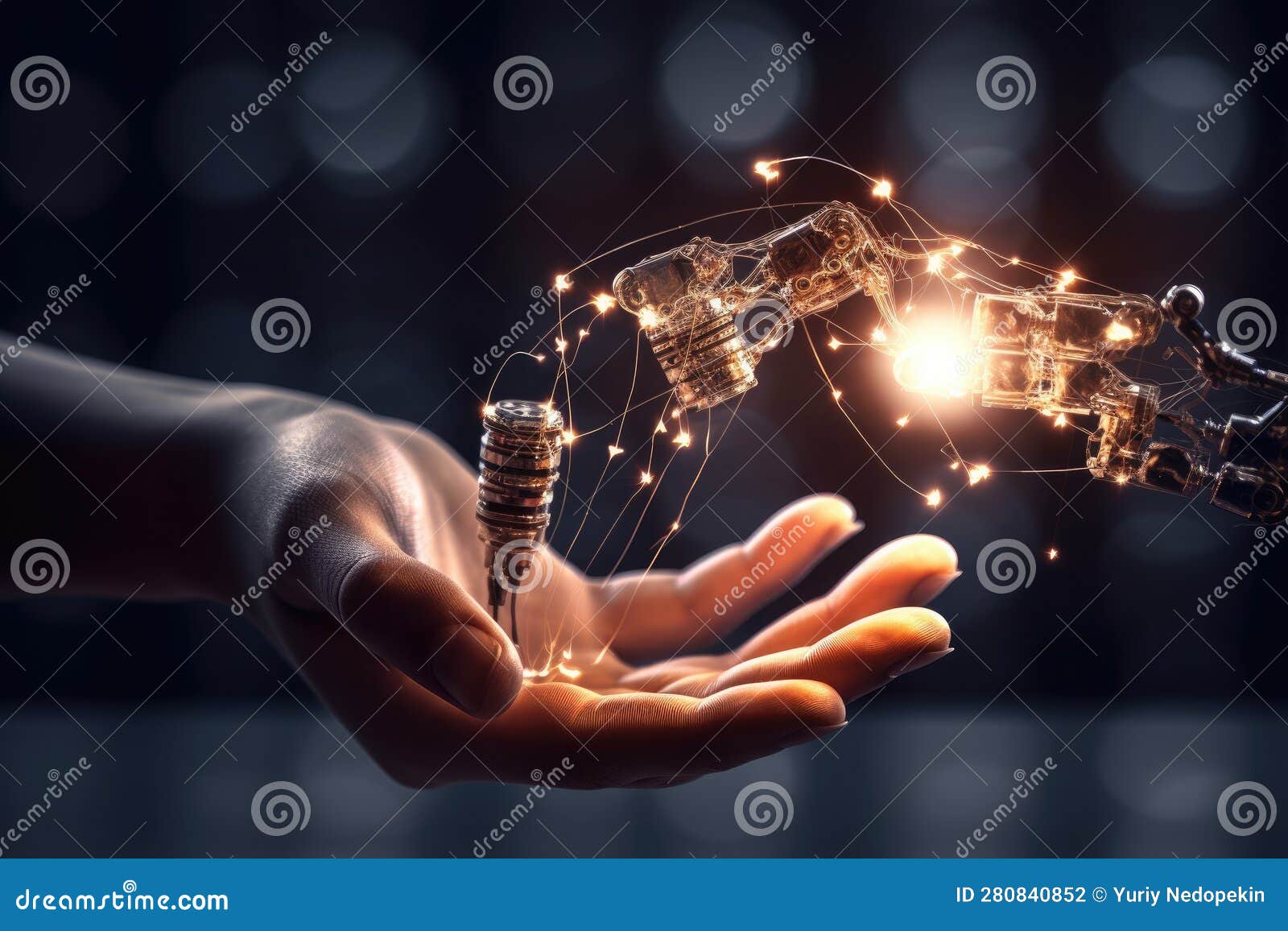 Artificial Intelligence and Machine Learning. Generative AI Stock ...