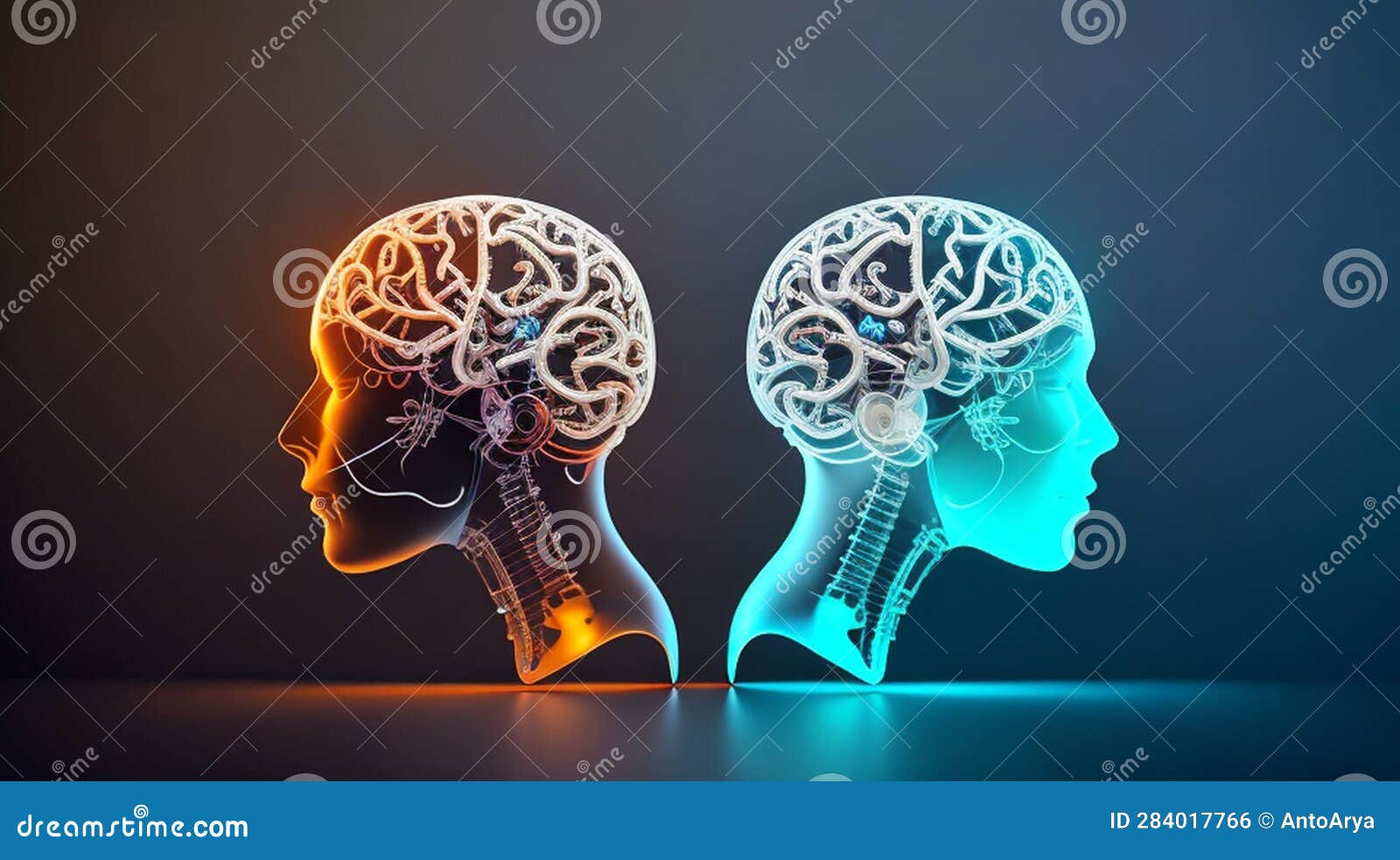 Artificial Intelligence, Machine Learning, Human Robot and Human Brain ...