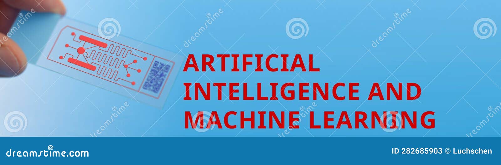 Artificial Intelligence and Machine Learning Lab on Chip Device Stock ...