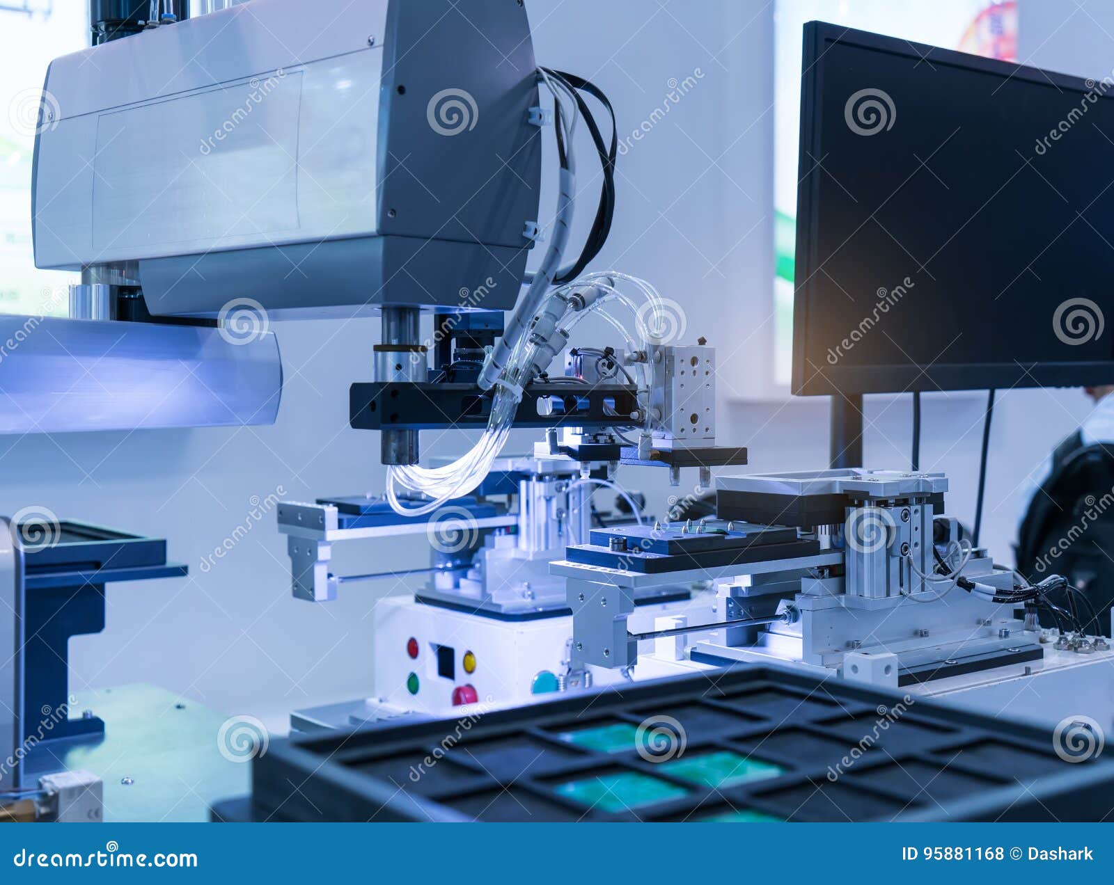 Artificial Intelligence Machine at Manufacture Factor Stock Photo ...