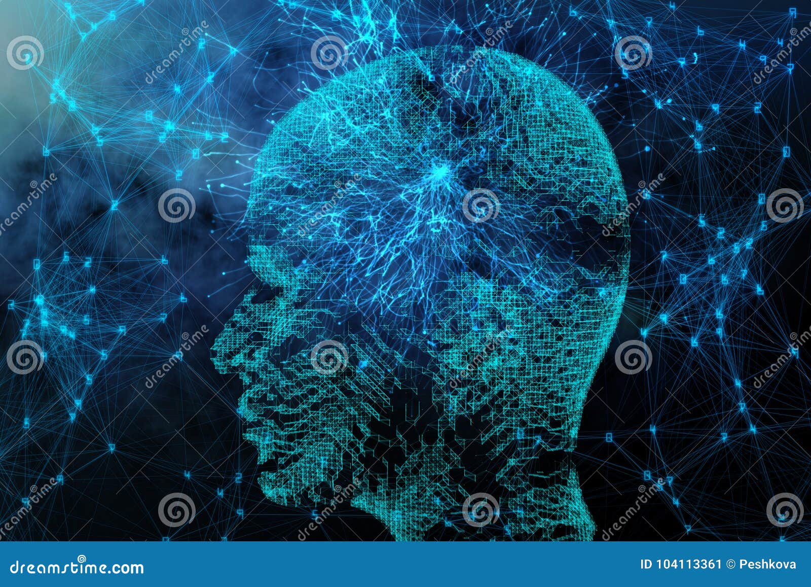 Artificial Intelligence and Memory Concept Stock Illustration ...