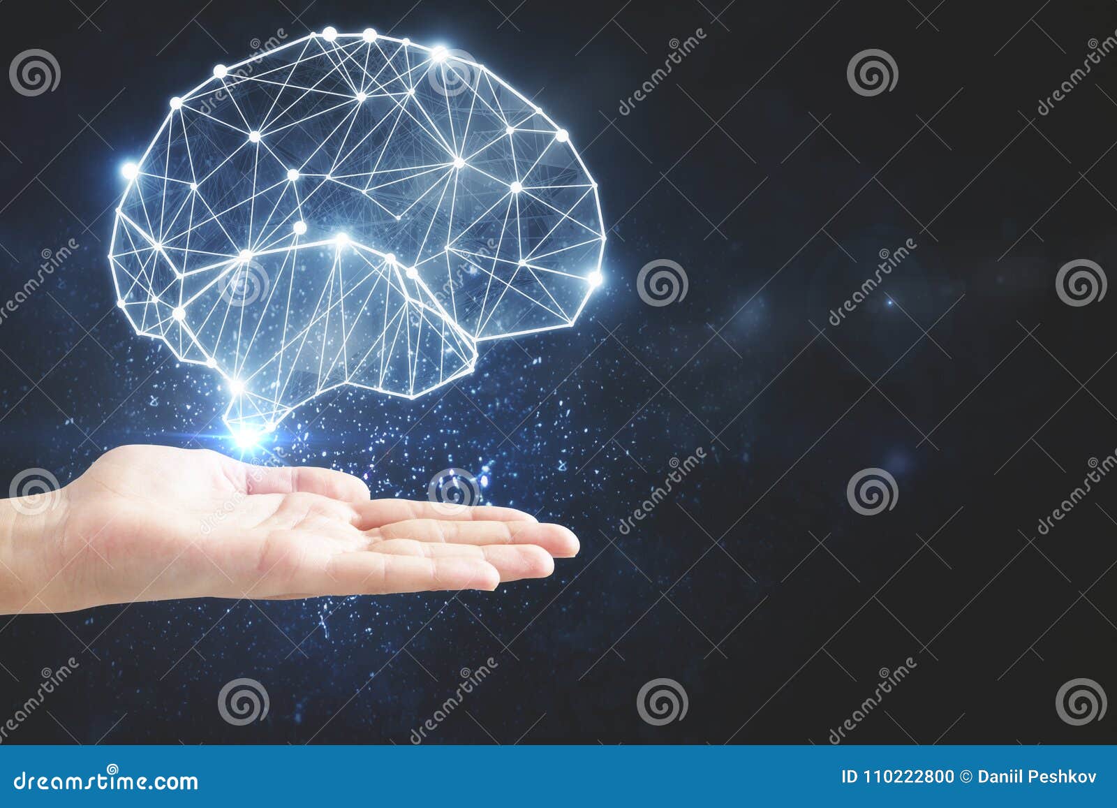 Artificial Intelligence and Mind Concept Stock Photo - Image of holding ...