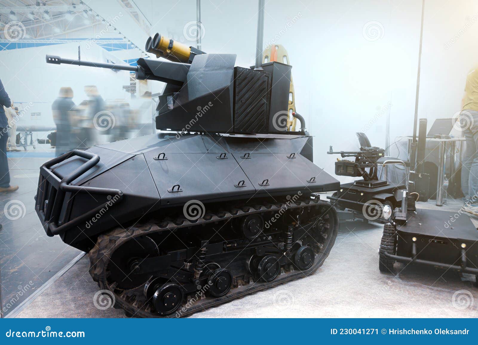 Artificial Intelligence Mobile Robotic Weapon Station Stock Image ...