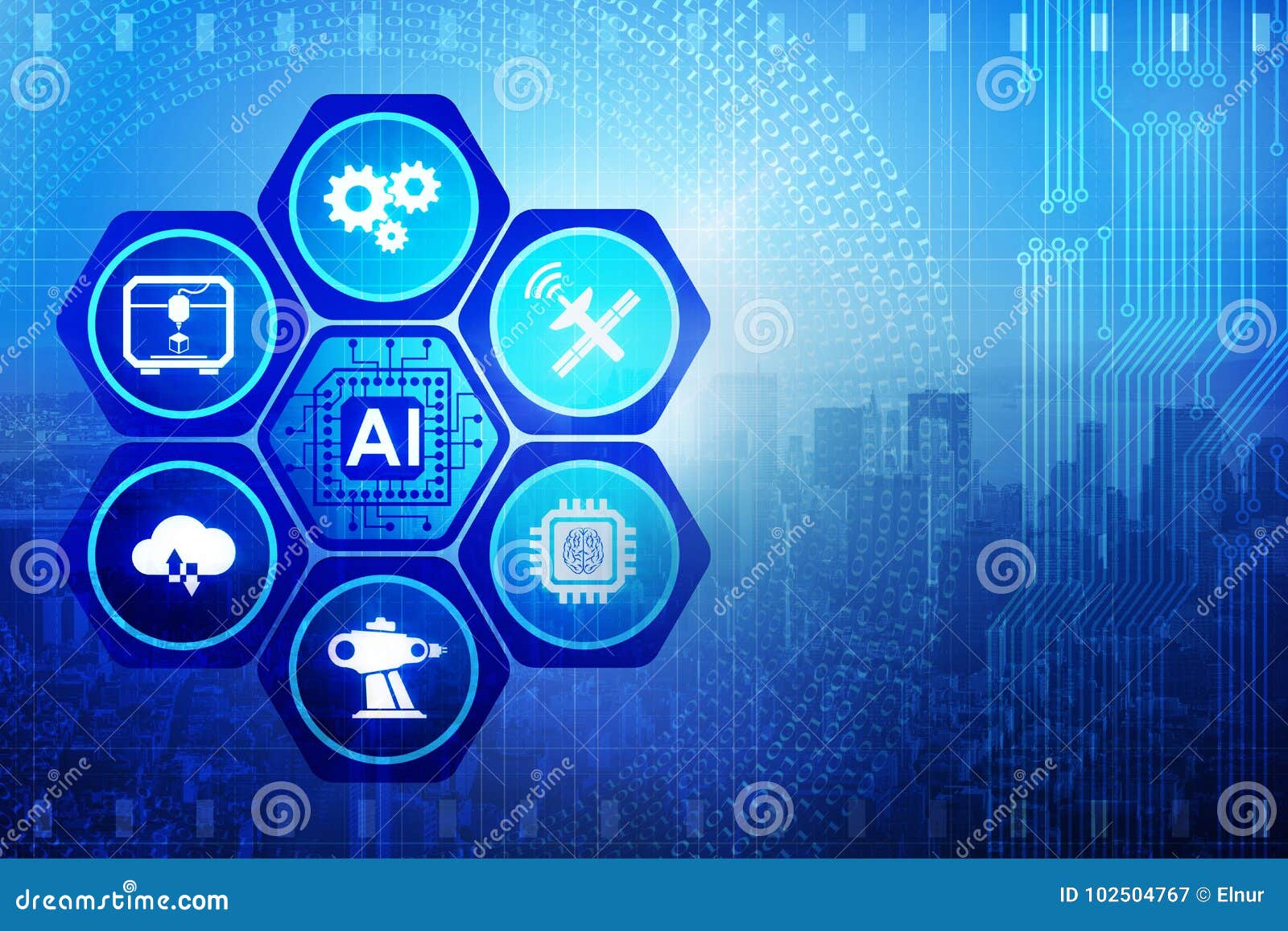 The Artificial Intelligence Modern Computing Concept Stock Illustration ... The Artificial Intelligence Modern Computing Concept Stock Illustration ...