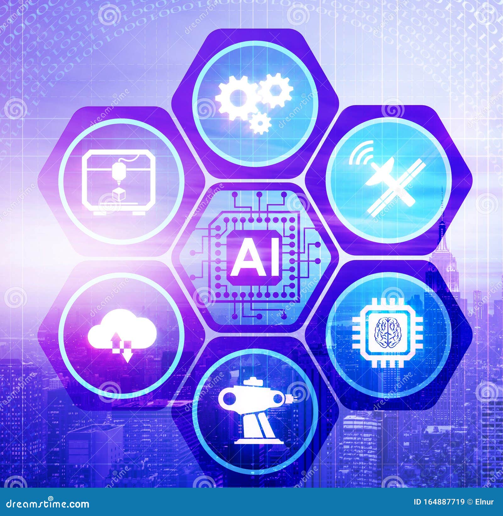 Artificial Intelligence Modern Computing Concept Stock Image - Image of ...